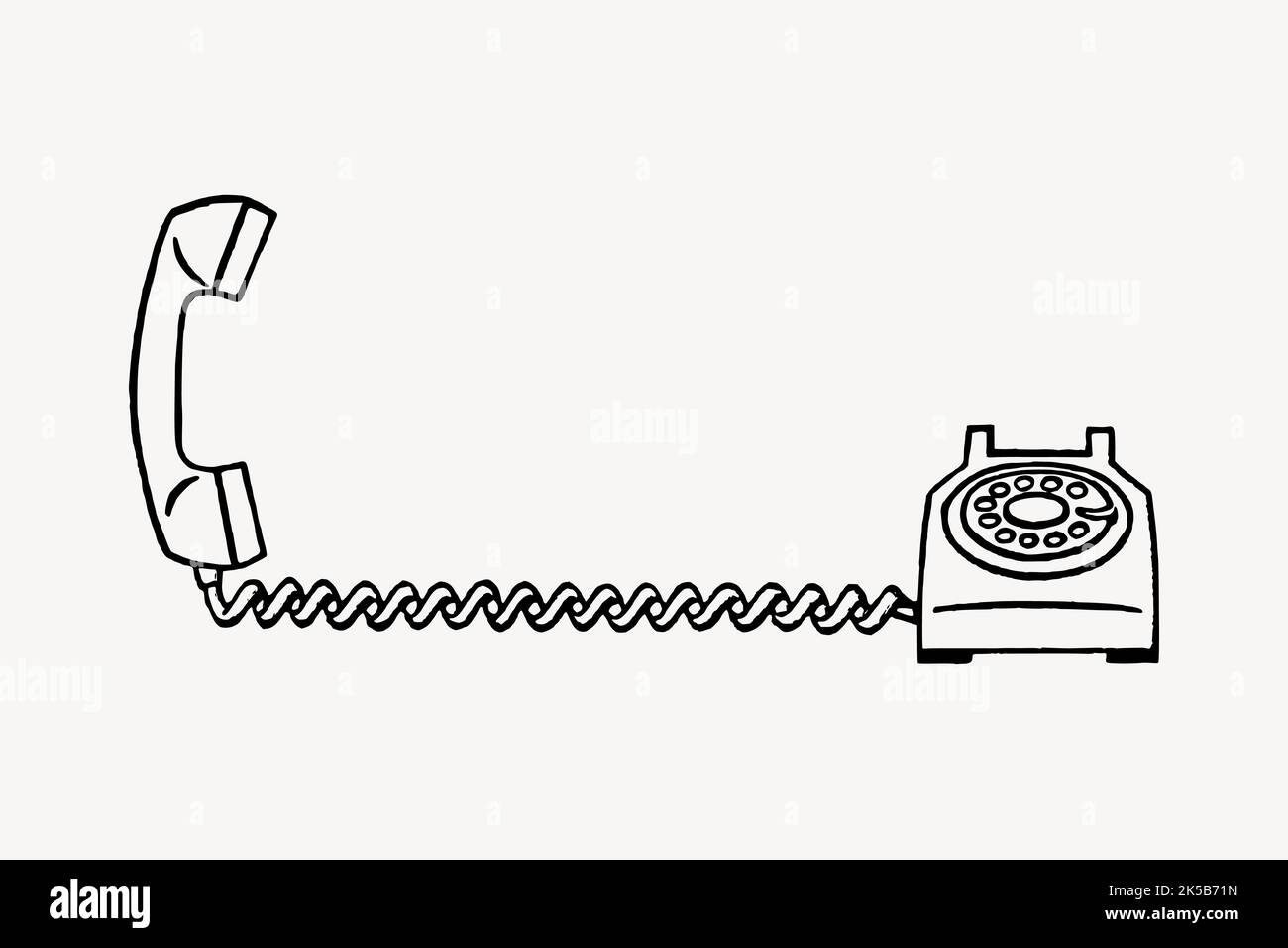 Landline clipart, communication illustration vector Stock Vector Image ...