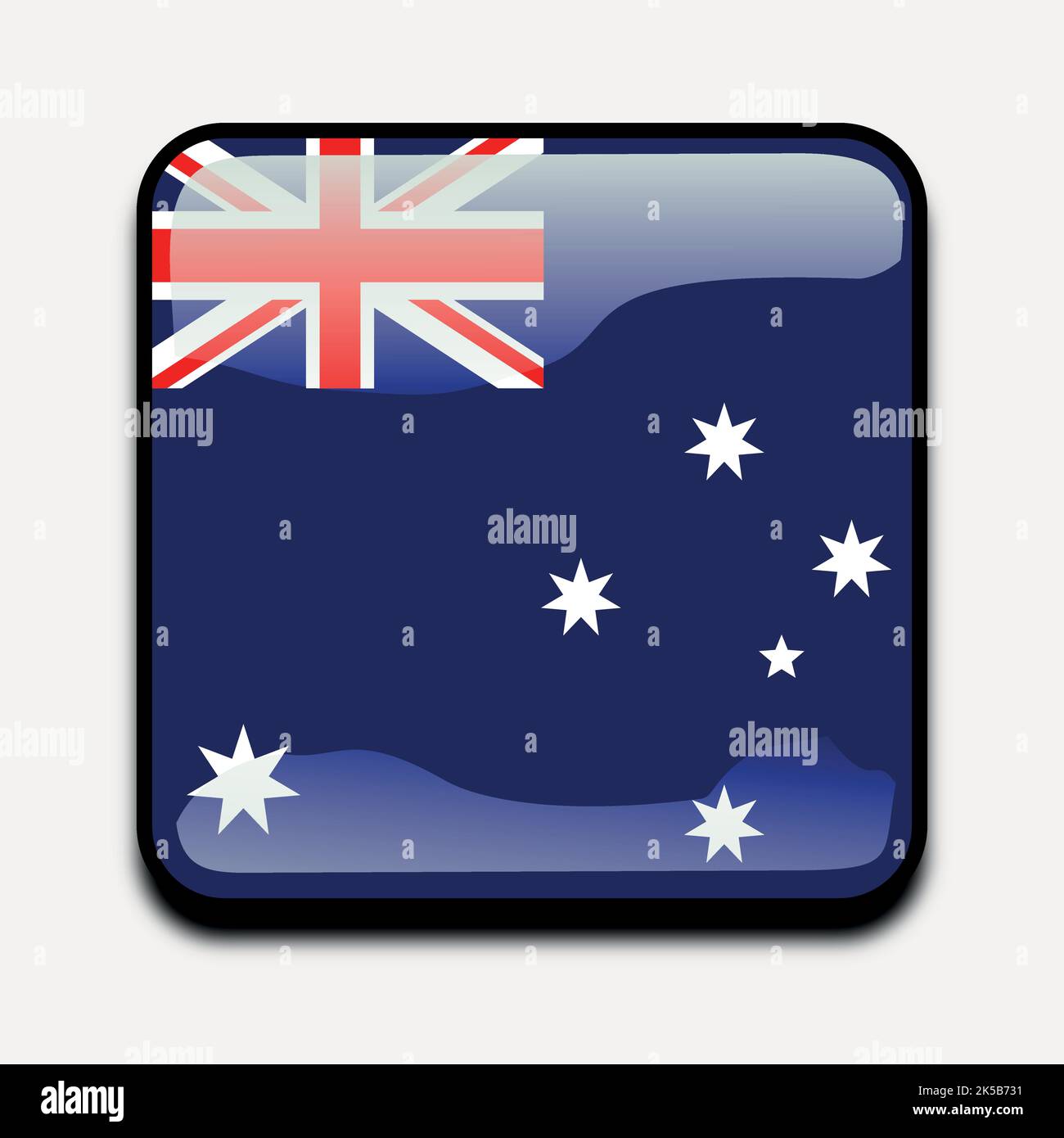 Australian flag icon clipart hi-res stock photography and images - Alamy