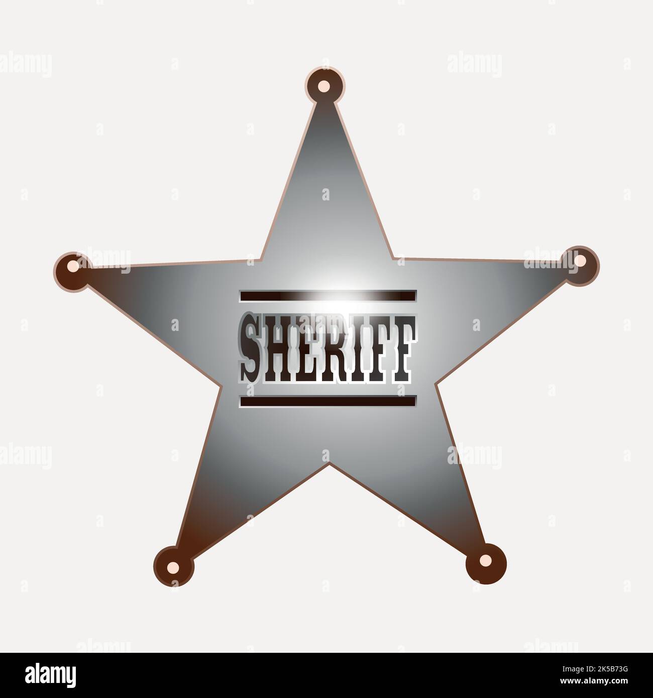 Sheriff badge clipart, illustration vector Stock Vector Image & Art - Alamy