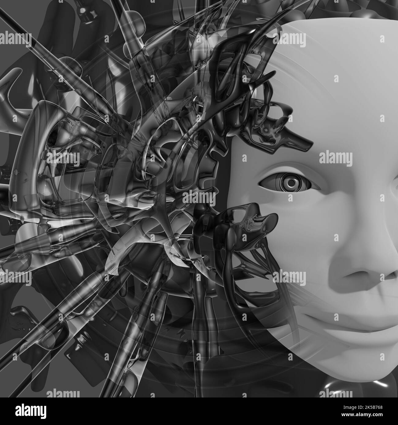 Android robot Black and White Stock Photos & Images - Alamy