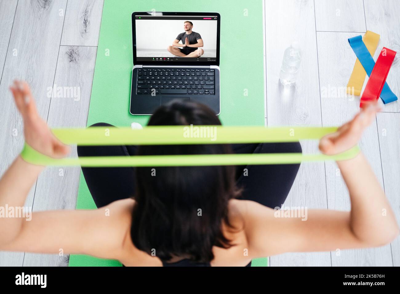 Online fitness. Individual training. Slim body. Healthy lifestyle ...