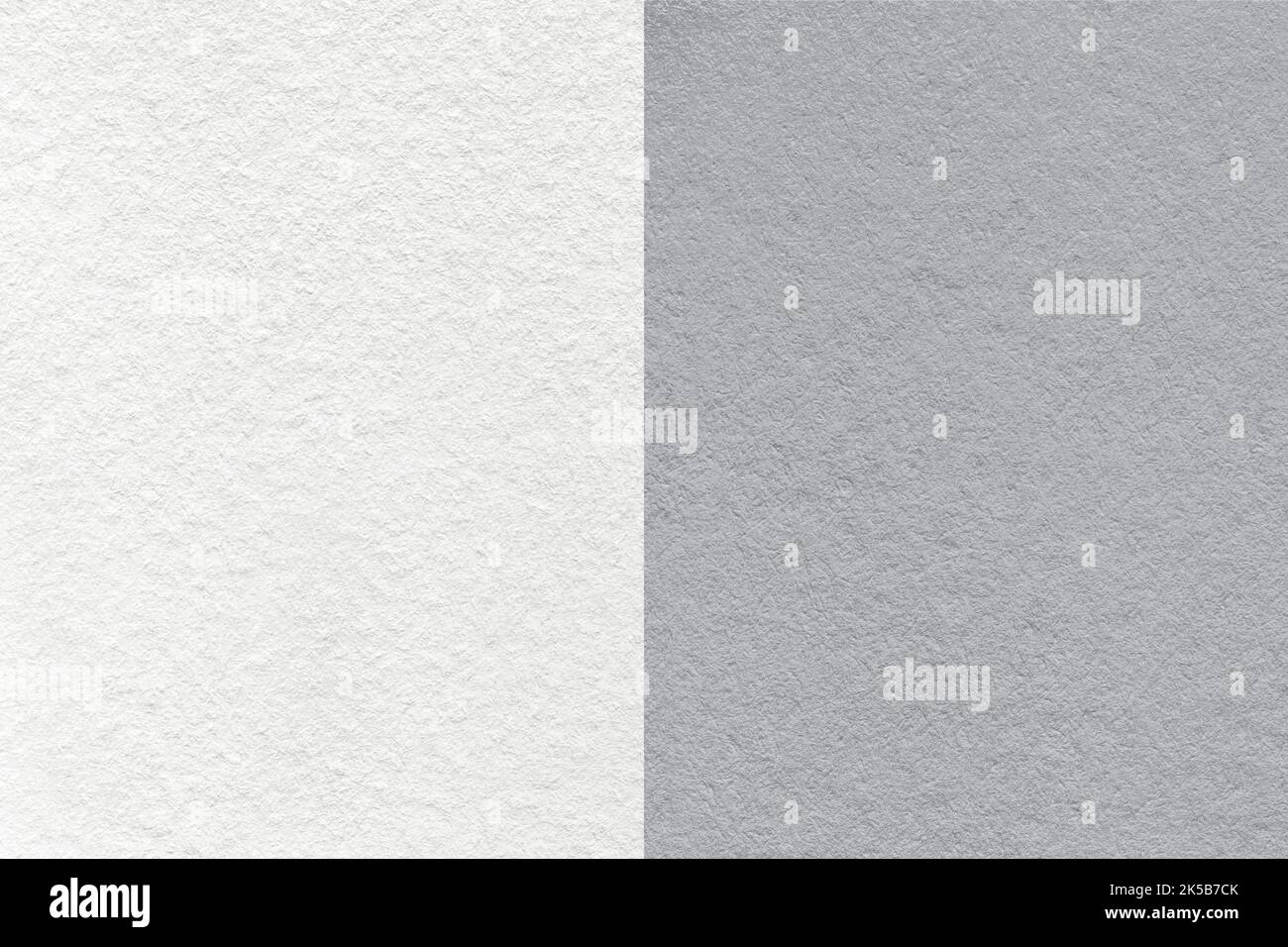 Texture of craft white and light gray paper background, half two colors ...