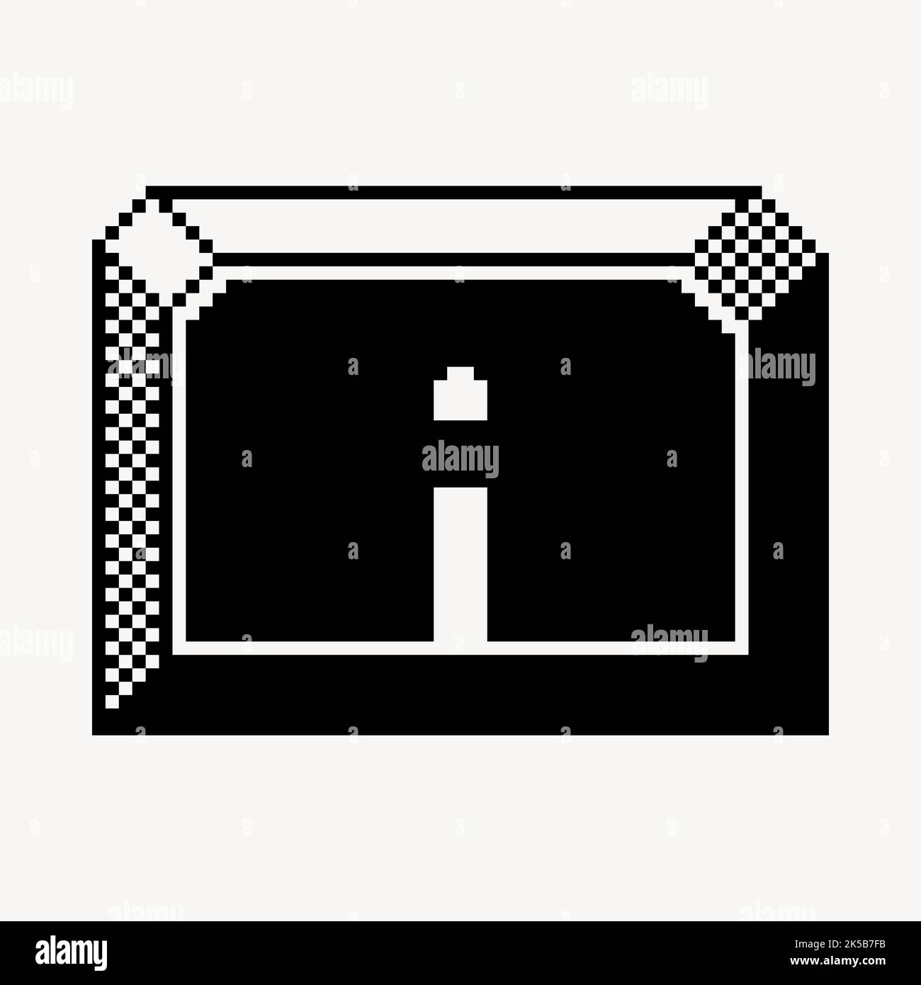 A letter clipart, 8-bit font illustration vector Stock Vector Image ...