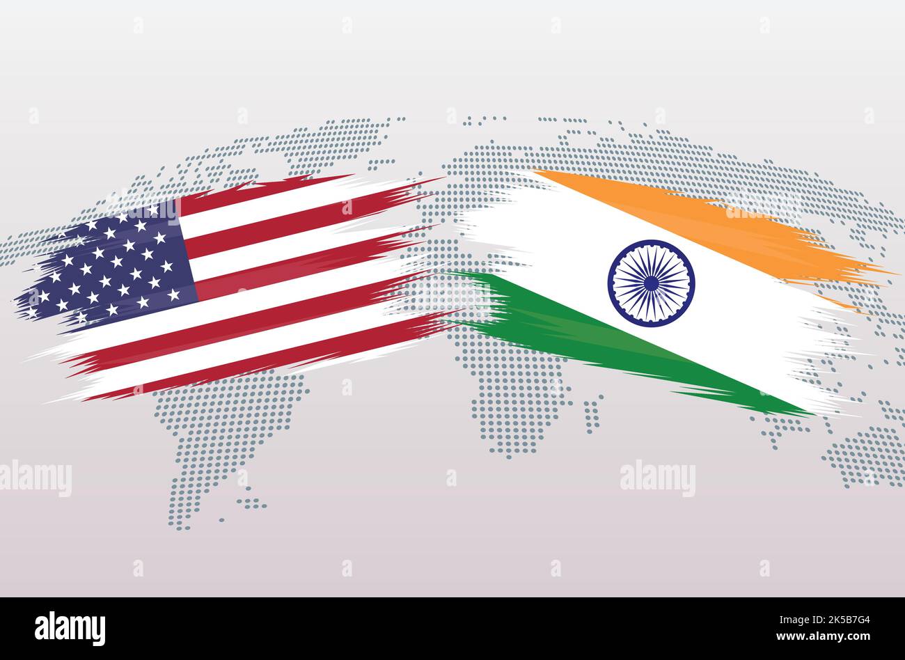 United states india flag Stock Vector Images - Alamy