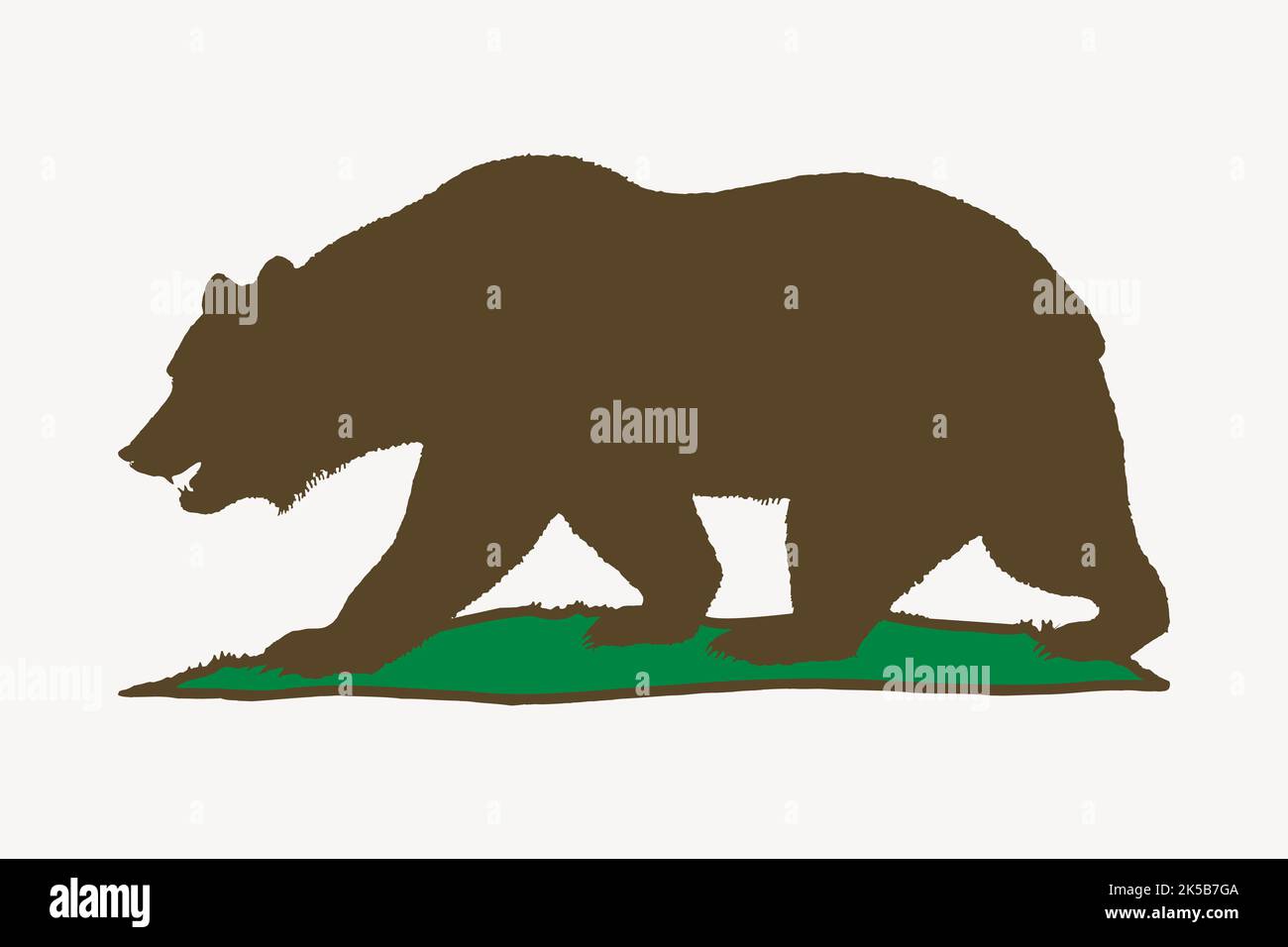 Grizzly bear clipart, illustration vector Stock Vector Image & Art - Alamy