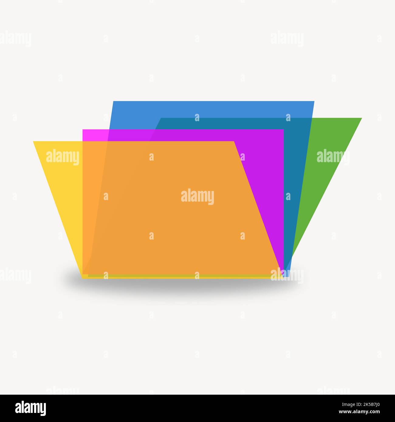 Colorful folder clipart, illustration vector Stock Vector Image & Art ...