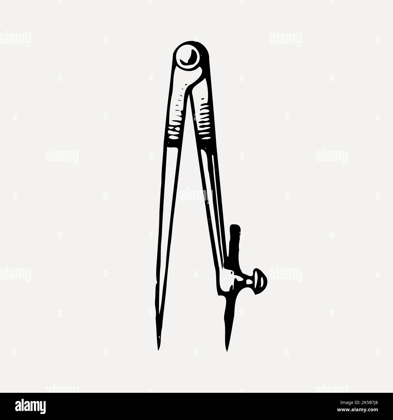 Compass tool clipart hi-res stock photography and images - Alamy