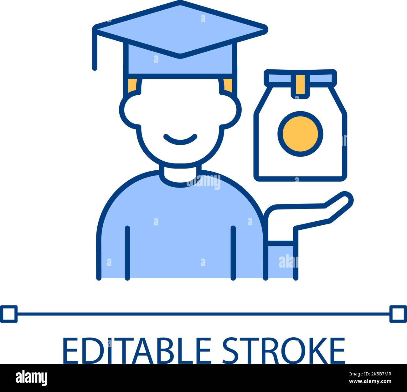 Student rgb color icon hi-res stock photography and images - Alamy