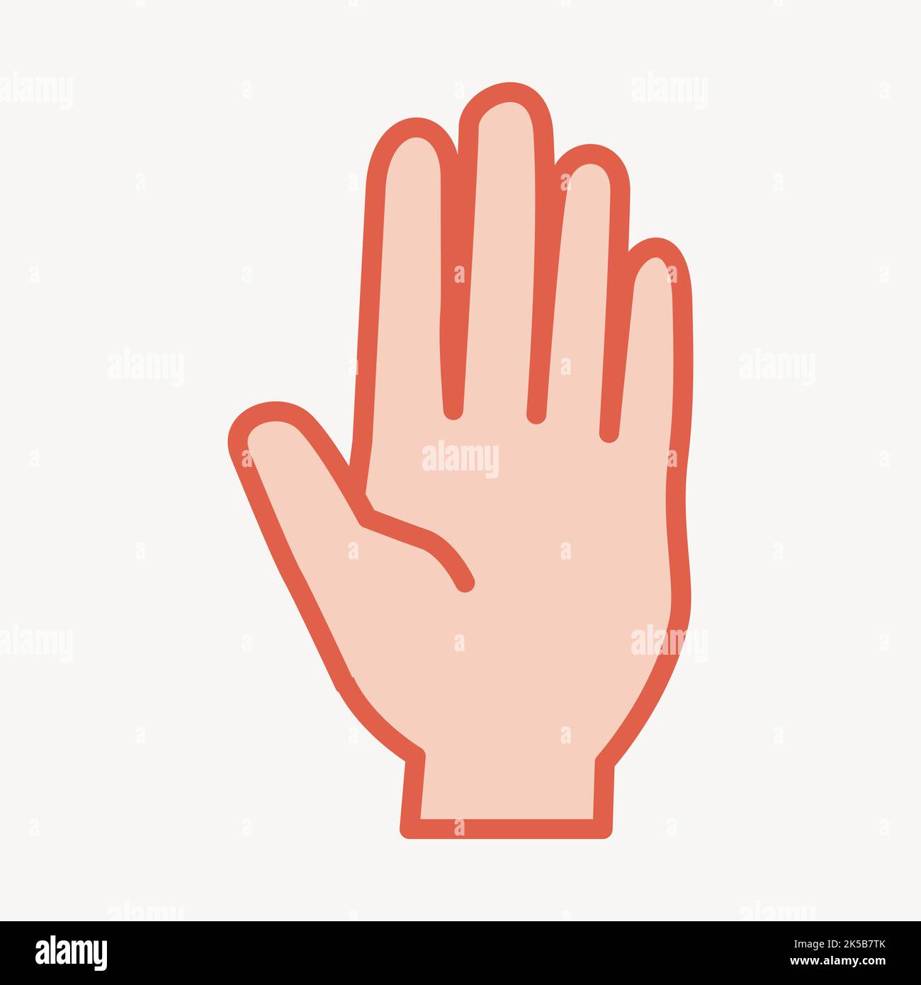 Raise clipart, hand gesture illustration vector Stock Vector Image ...
