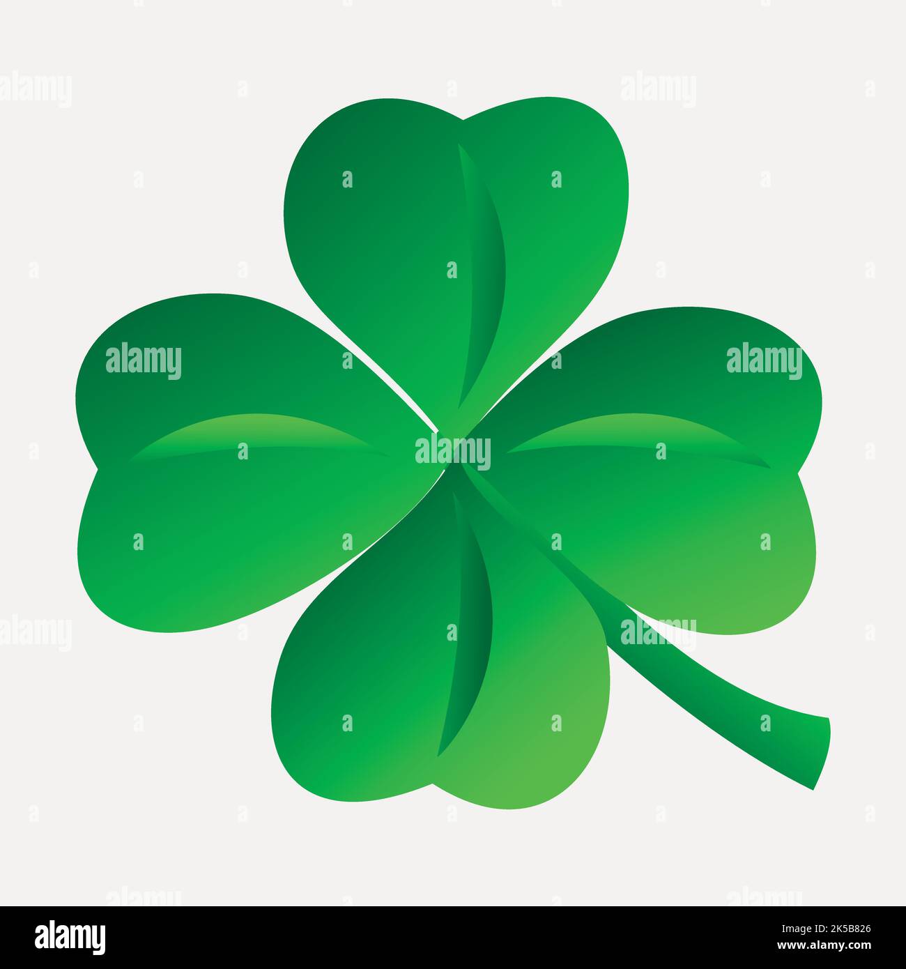 Shamrock leaf clipart, illustration vector Stock Vector Image & Art - Alamy