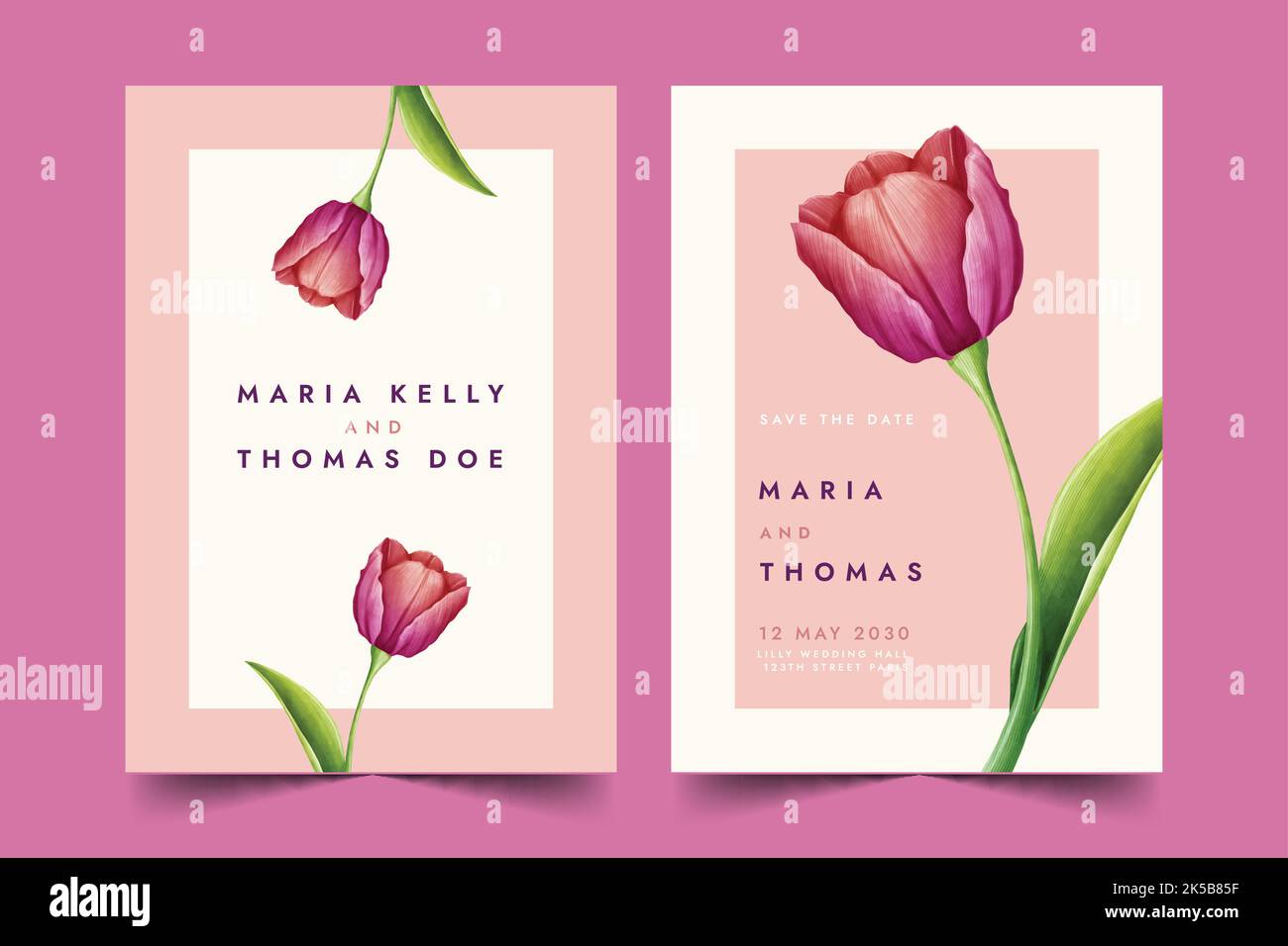 wedding invitation template vector design illustration Stock Vector ...