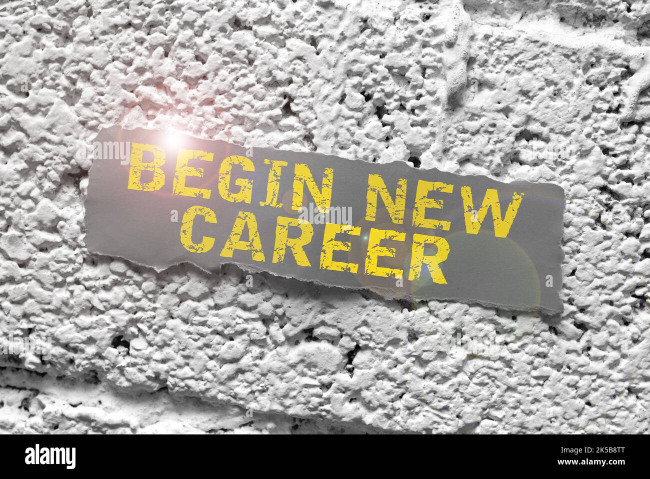 Conceptual caption Begin New Career. Business overview occupational or ...