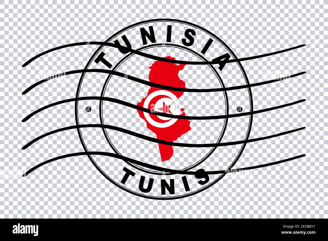 Tunisia national map hi-res stock photography and images - Alamy