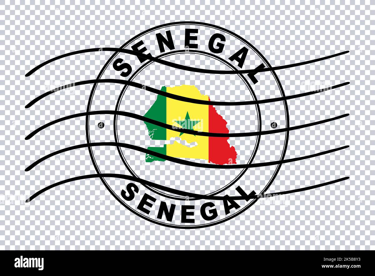 Flag map of senegal hi-res stock photography and images - Alamy