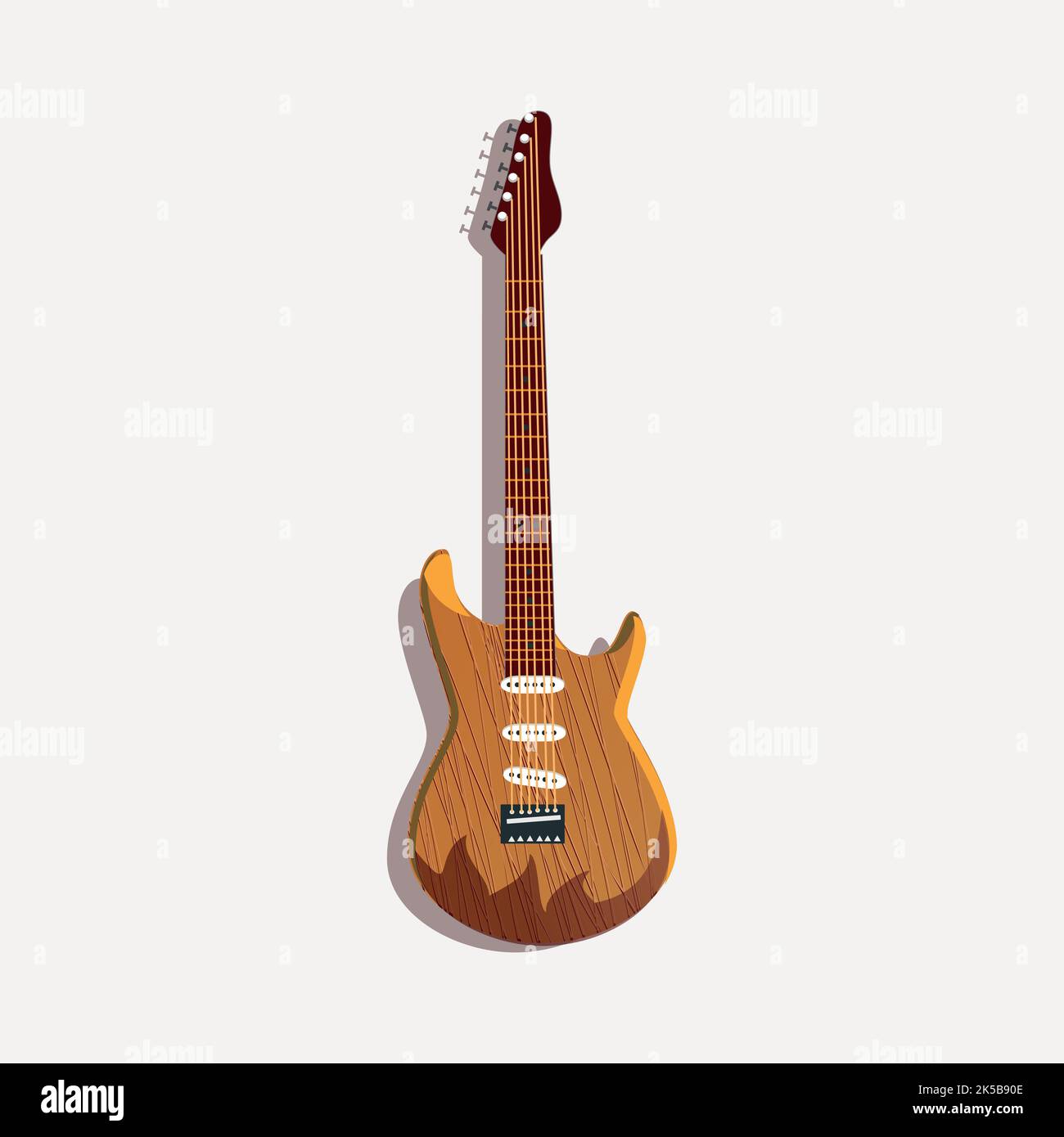 Electric guitar clipart, vector illustration vector Stock Vector Image ...