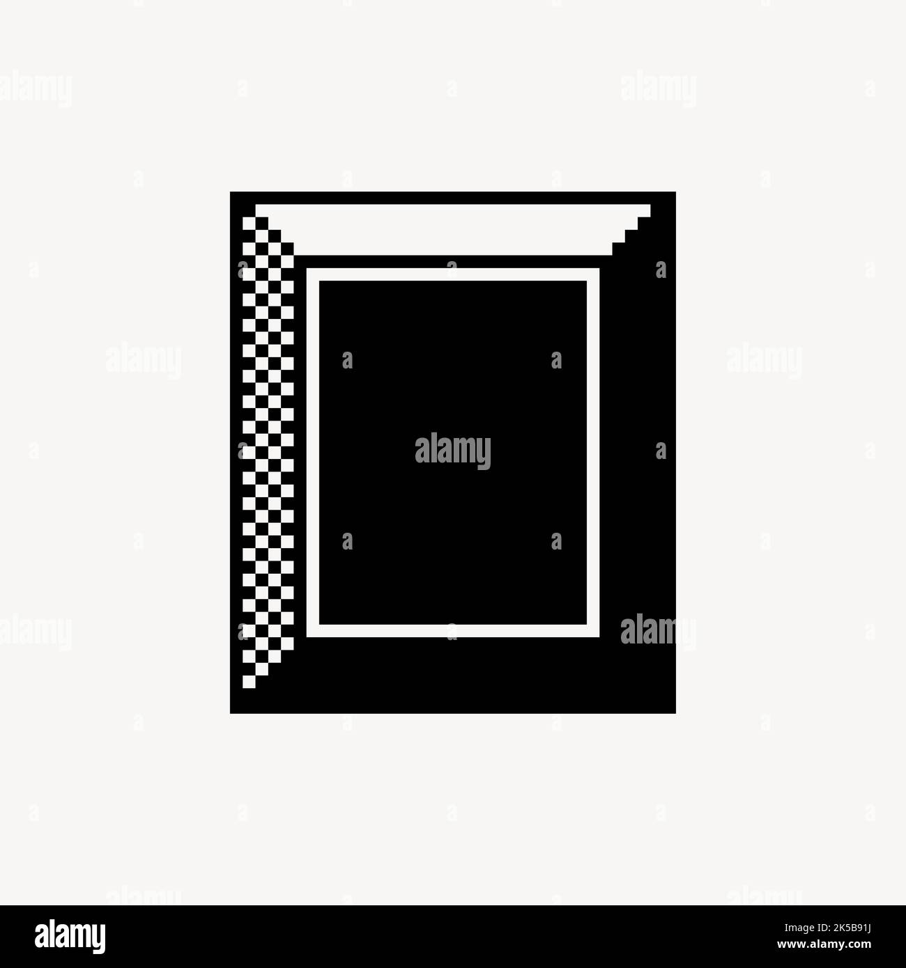 I letter clipart, 8-bit font illustration vector Stock Vector Image ...