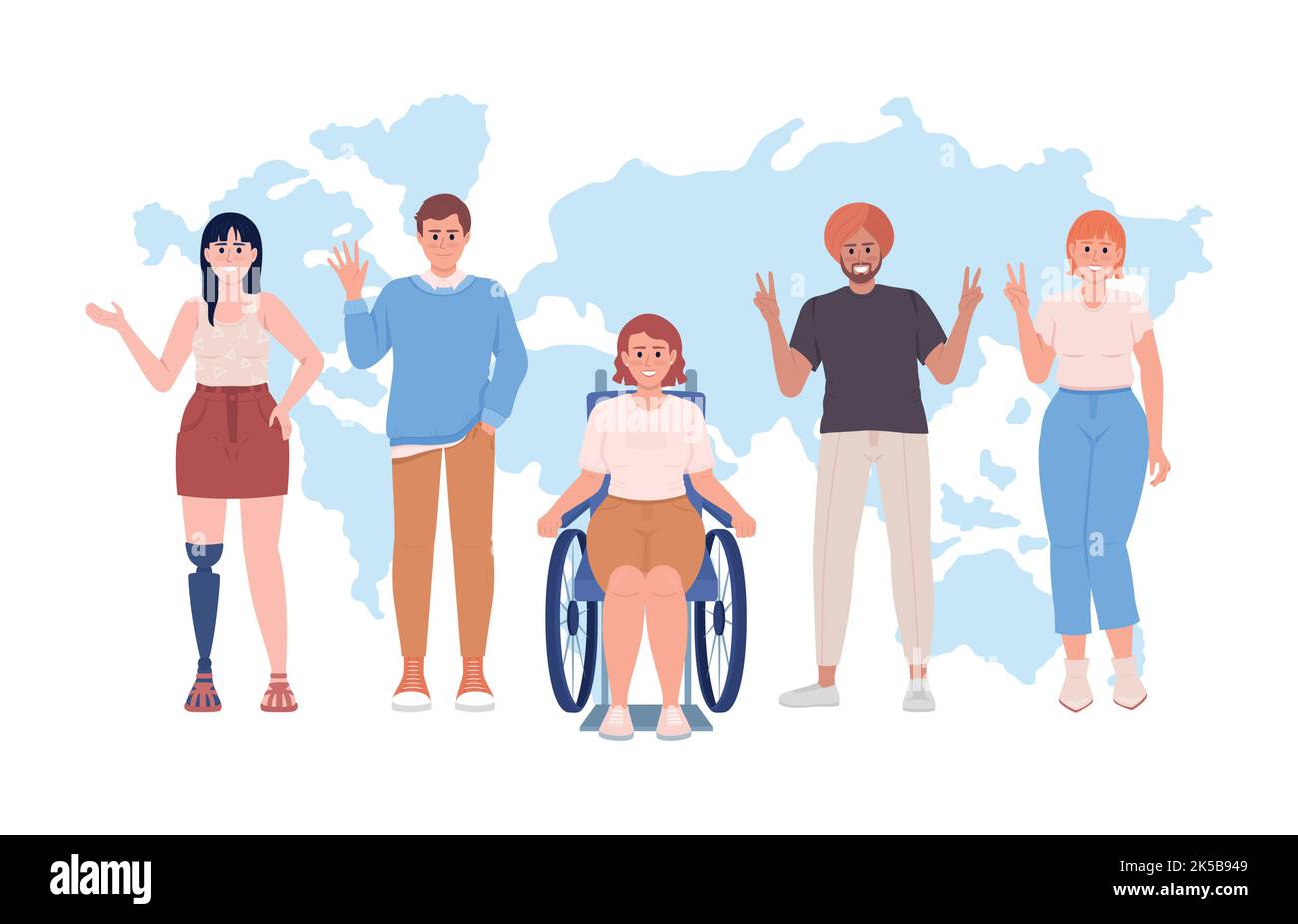 Diversity 2D vector isolated illustration Stock Vector Image & Art - Alamy