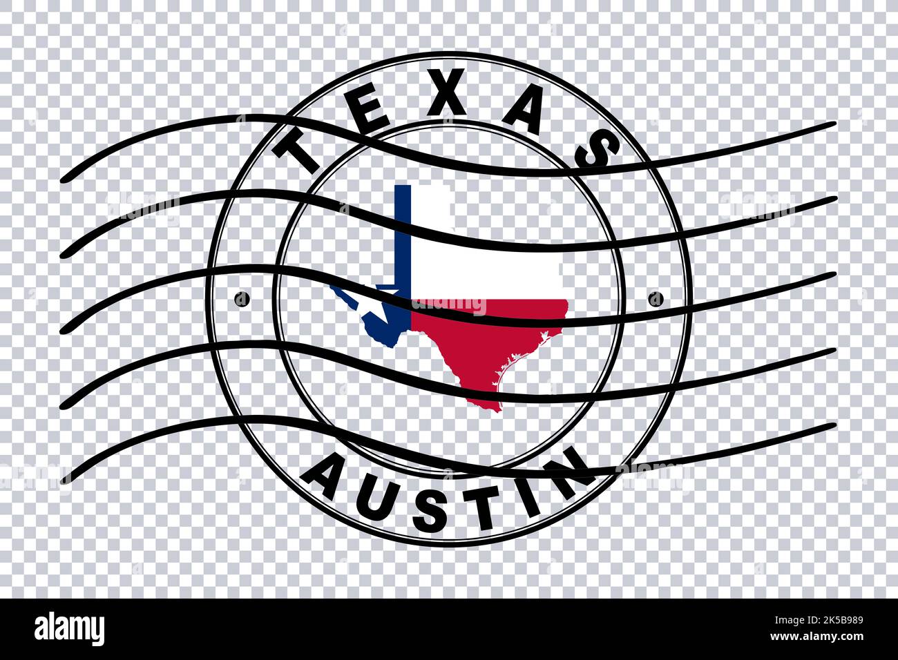 Map of Texas, Postal Passport Stamp, Travel Stamp, Clipping path Stock ...