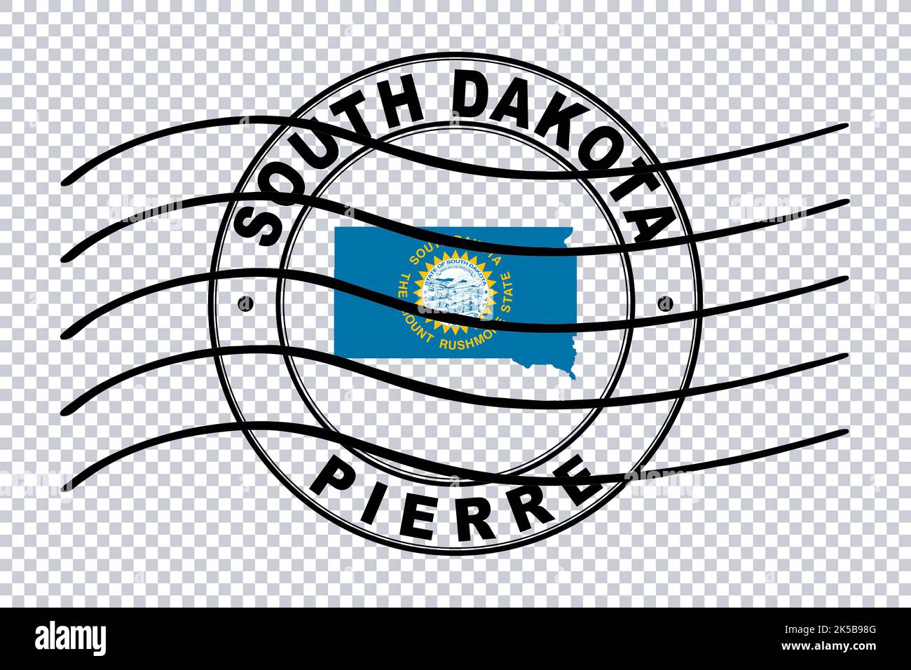 South dakota airport map hi-res stock photography and images - Alamy