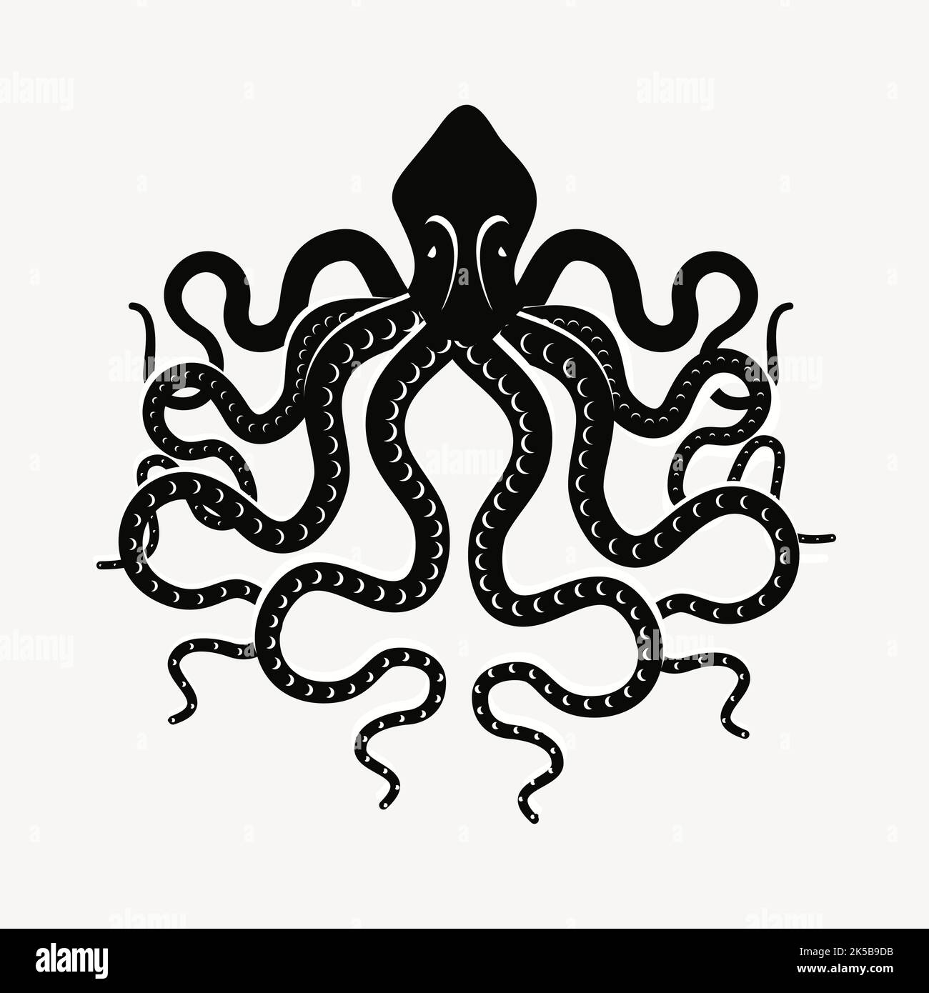 Octopus collage element Stock Vector Images - Alamy