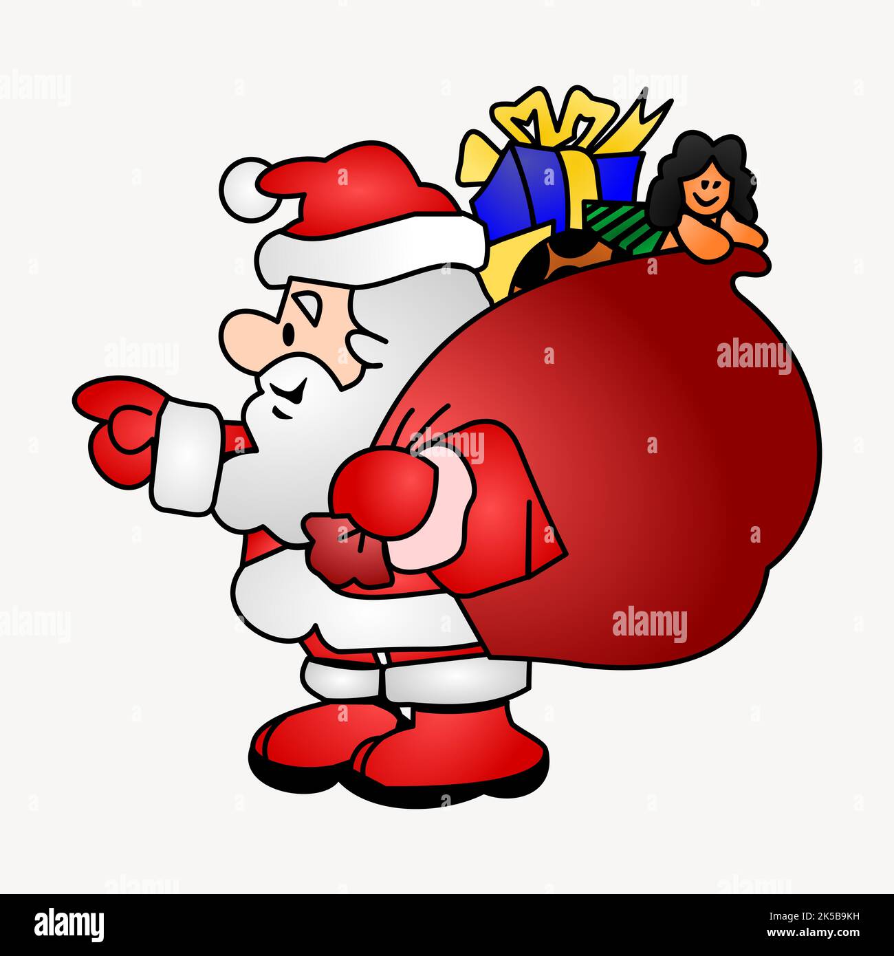Santa Claus clipart, illustration vector Stock Vector Image & Art - Alamy