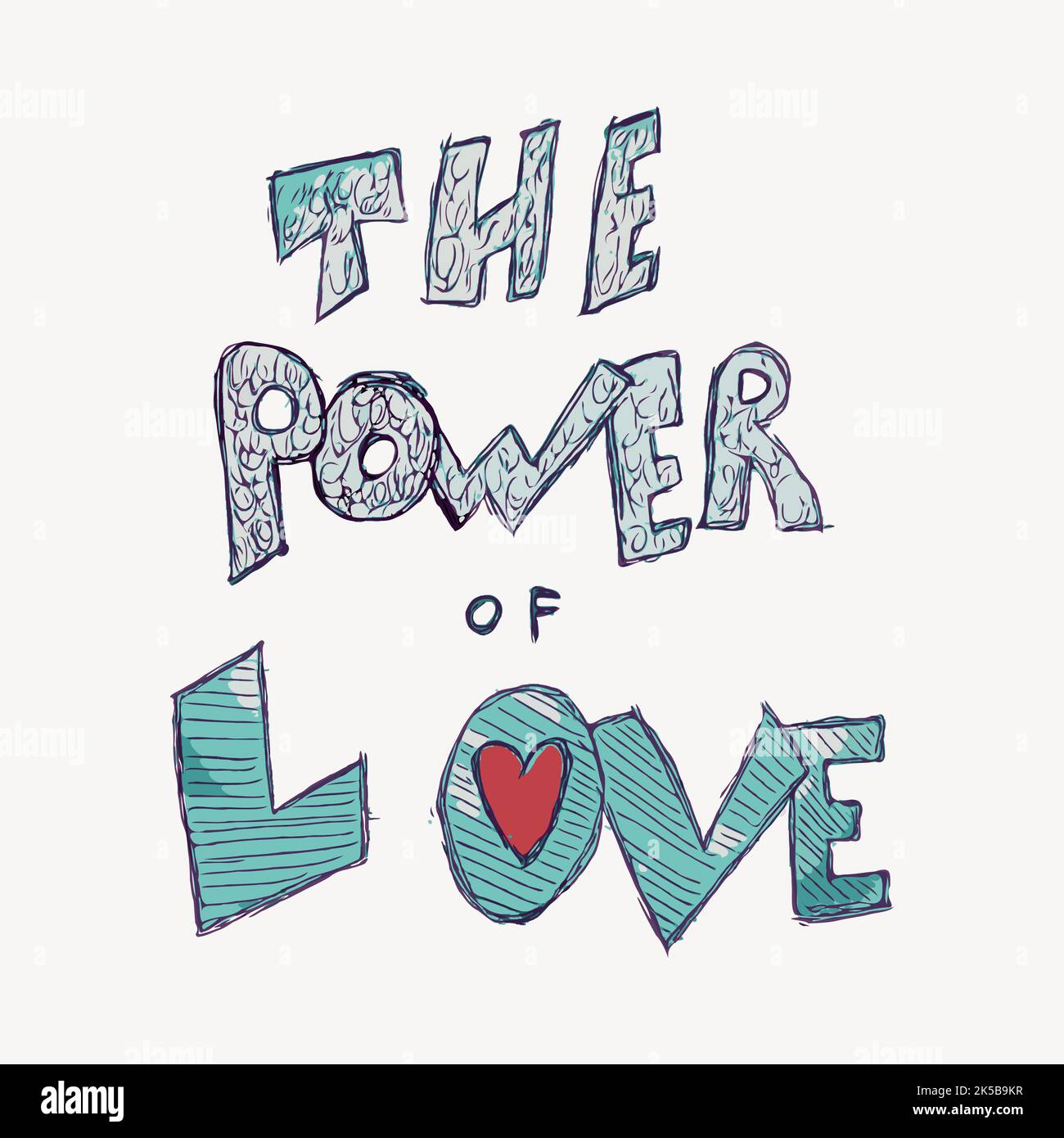 The power of love clipart Stock Vector Images - Alamy