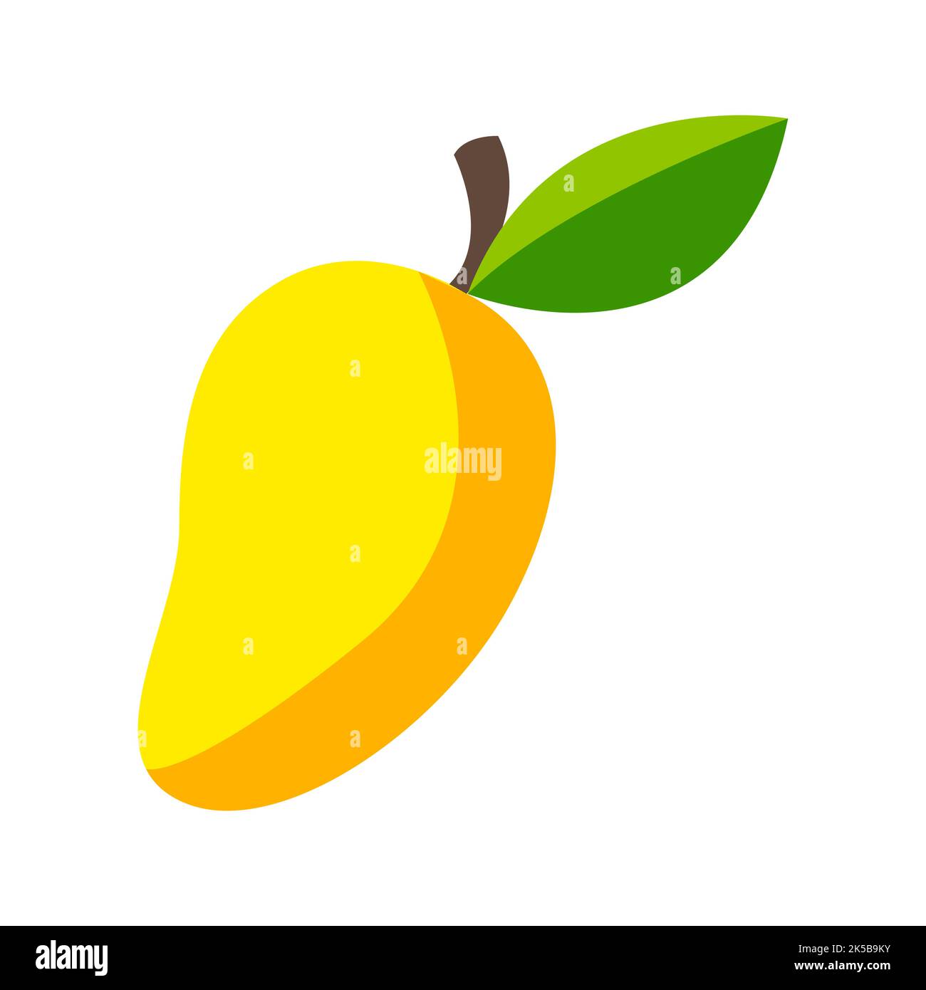 cute clipart of mango of on cartoon version,vector illustration Stock ...
