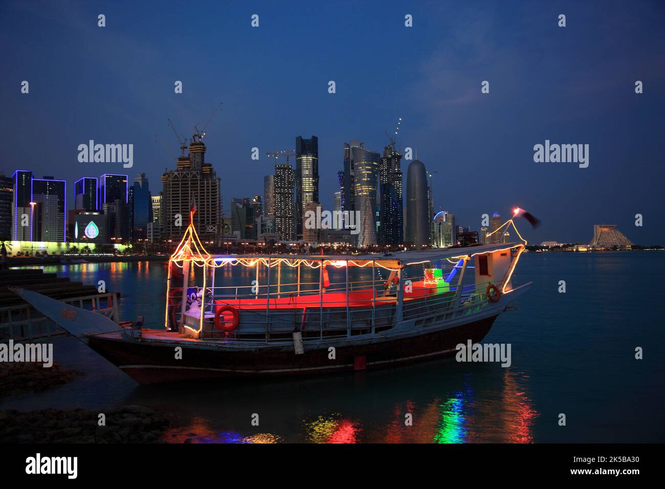 Skyline von Doha, Qatar, Katar Stock Photo - Alamy