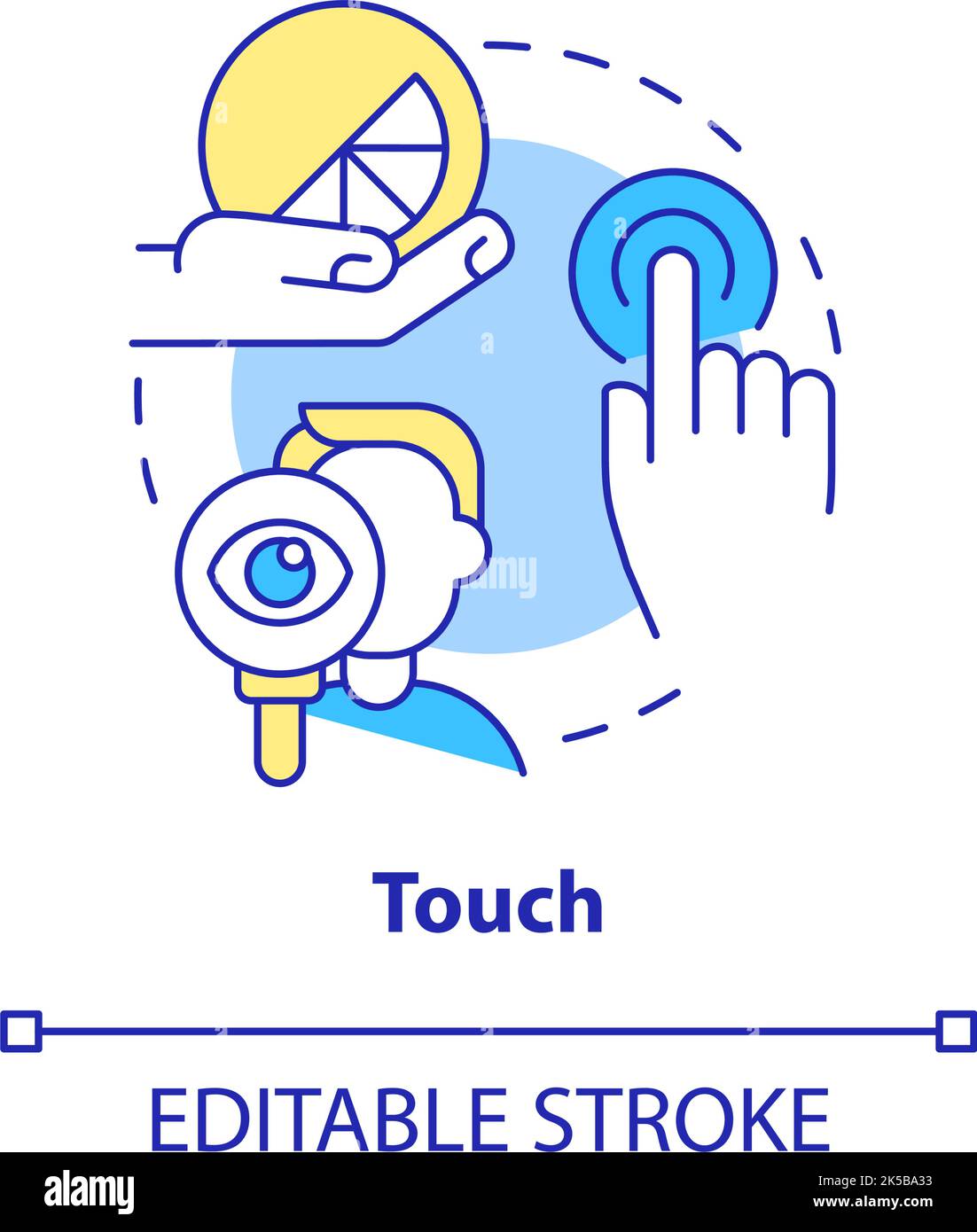 Touch concept icon Stock Vector Image & Art - Alamy