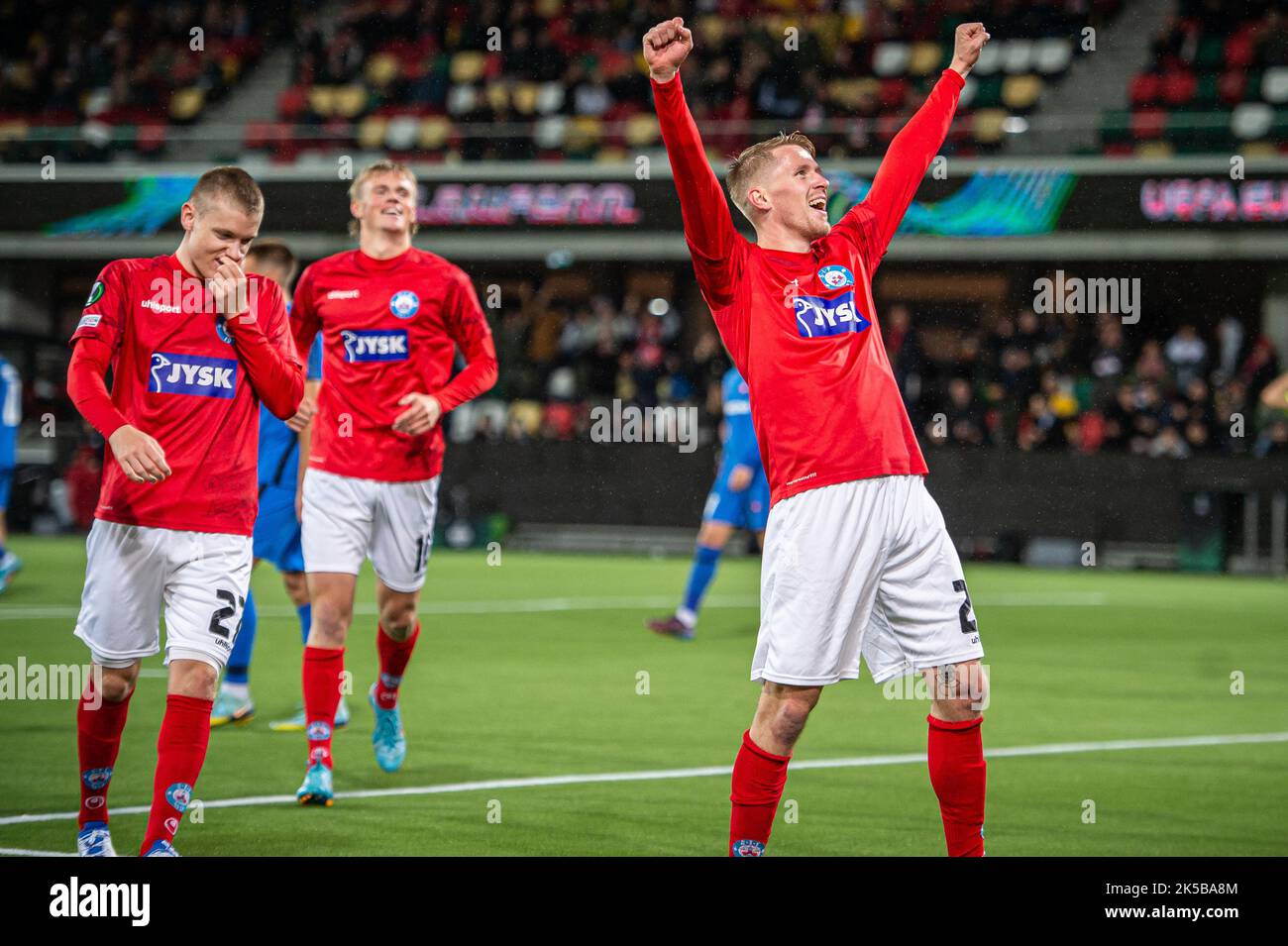 Silkeborg, Denmark. 06th Oct, 2022. Tonni Adamsen (23) of Silkeborg IF ... Silkeborg, Denmark. 06th Oct, 2022. Tonni Adamsen (23) of Silkeborg IF ...