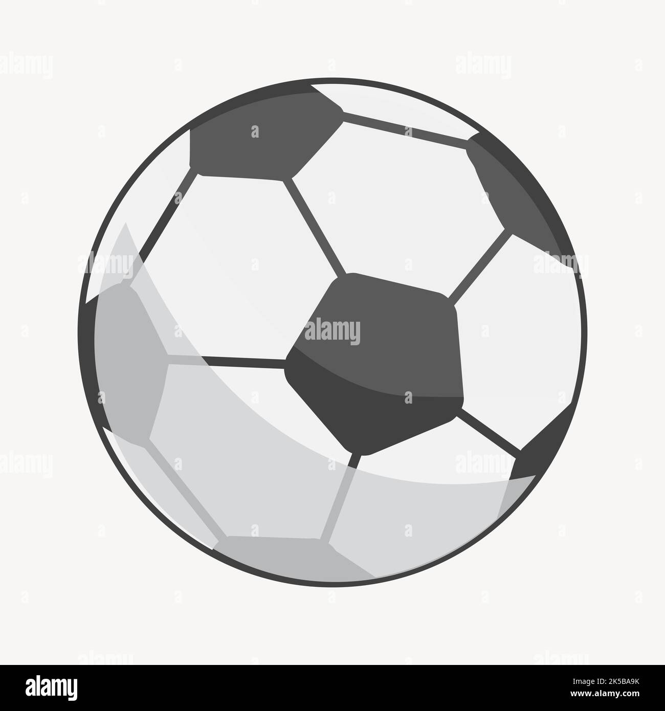 Soccer ball clipart, sport equipment illustration vector Stock Vector ...