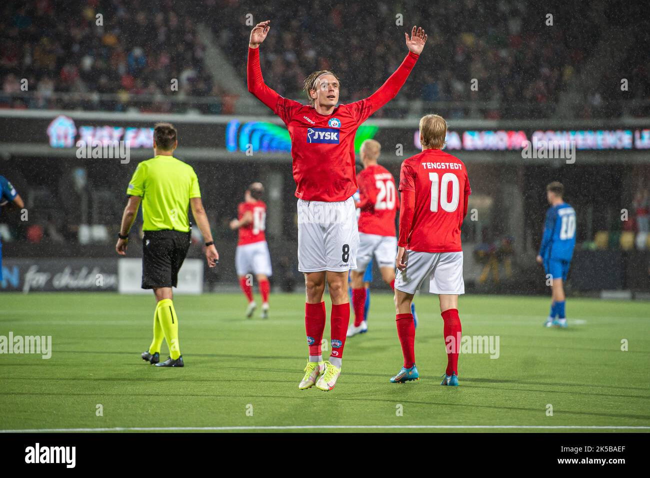 Silkeborg, Denmark. 06th Oct, 2022. Stefan Teitur Thordarson (8) of ...