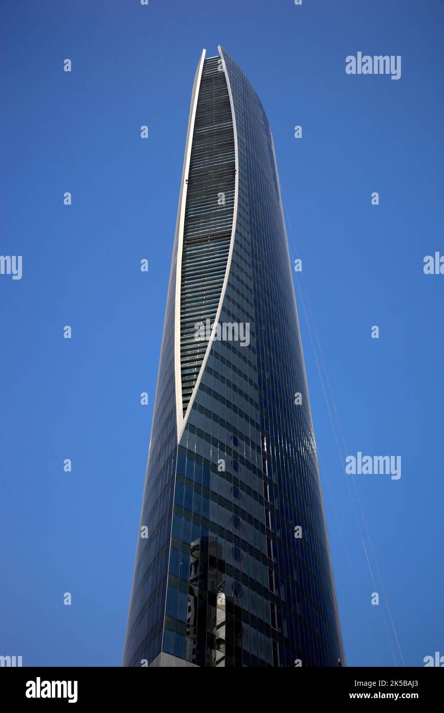 Wolkenkratzer der Qatar Gas, Navigation Tower, Doha, Qatar, Katar Stock ...