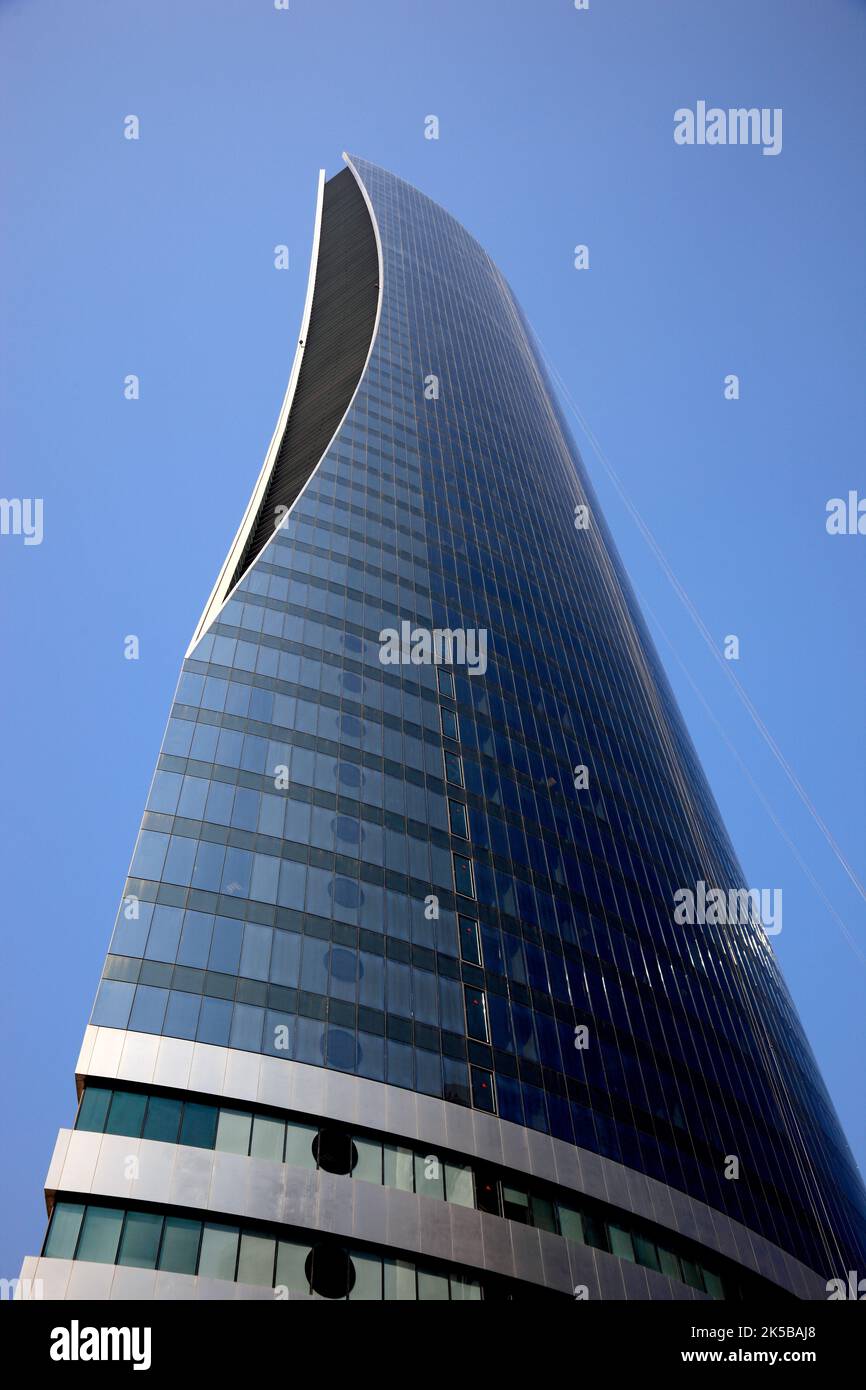 Wolkenkratzer der Qatar Gas, Navigation Tower, Doha, Qatar, Katar Stock ...