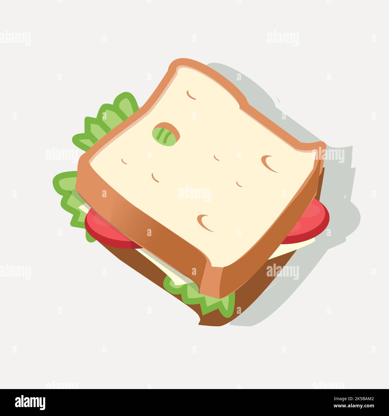Sandwich clipart, food illustration vector Stock Vector Image & Art - Alamy