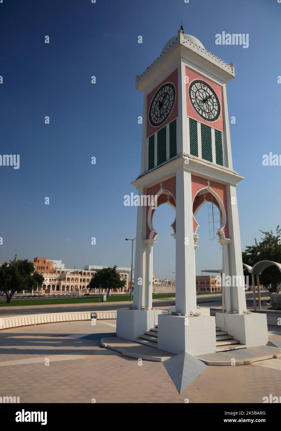Uhrturm am Clock-Tower-Squara, Doha, Qatar, Katar Stock Photo - Alamy