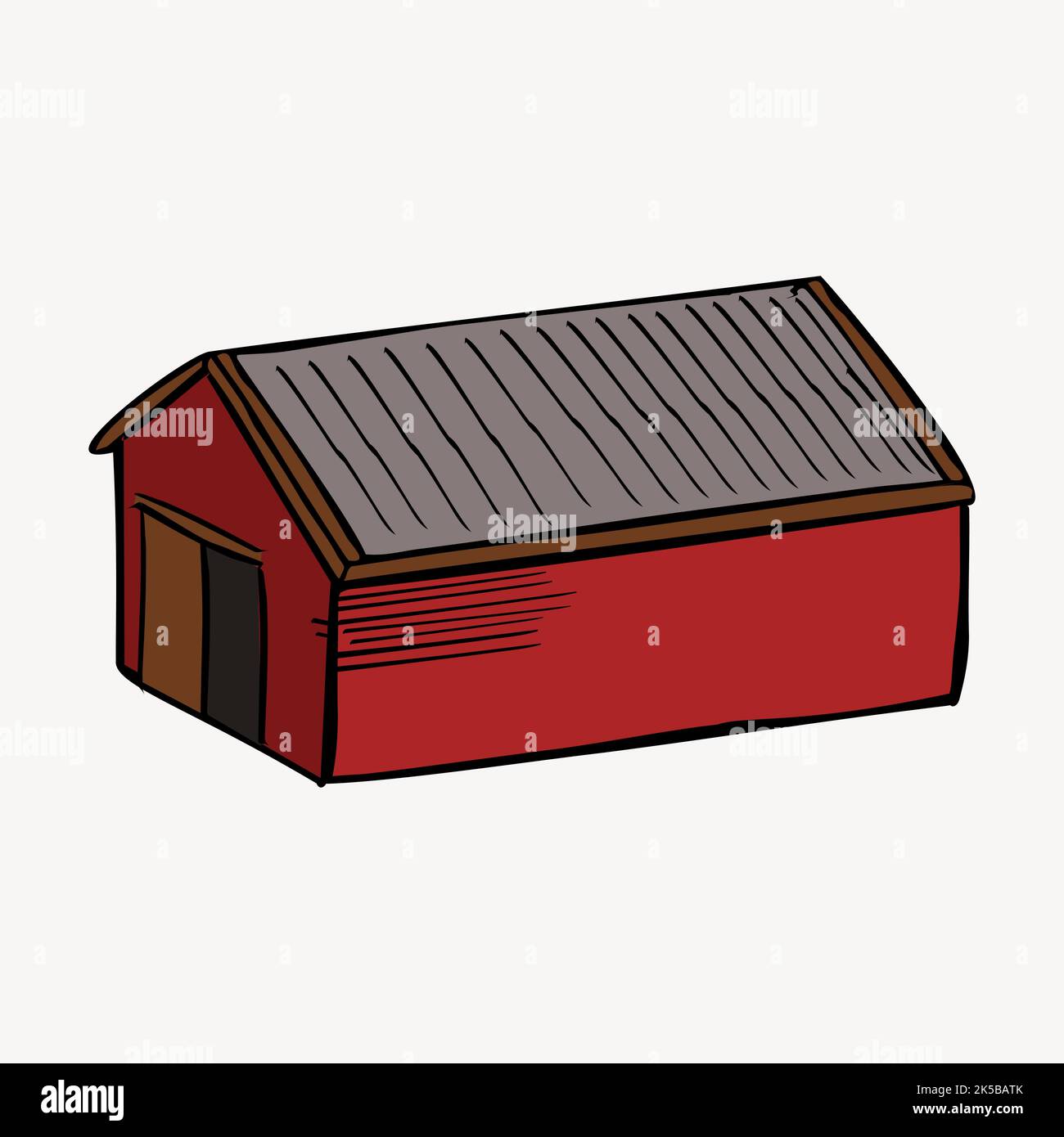 Red barn clipart, illustration vector Stock Vector Image & Art - Alamy