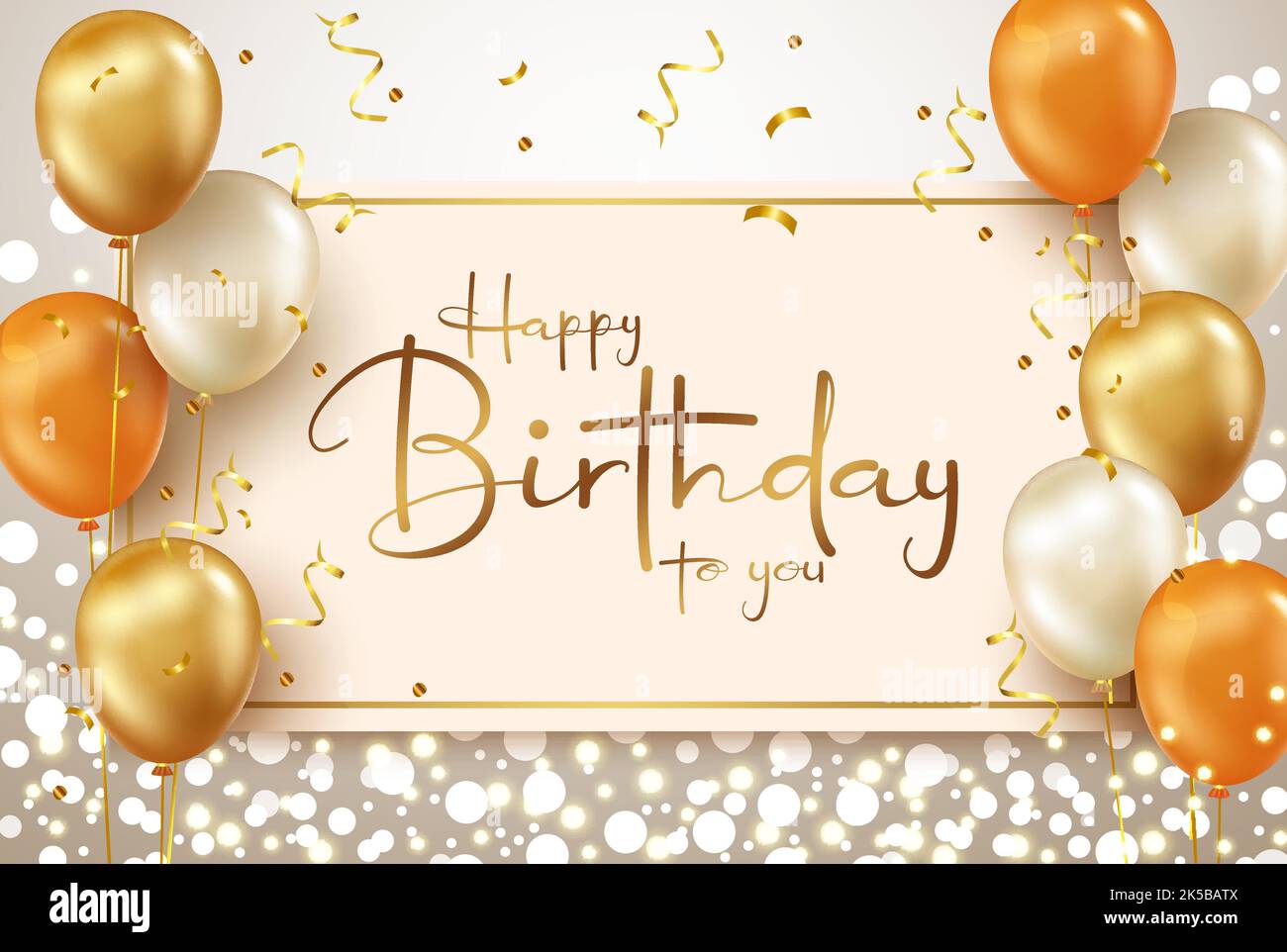 Birthday greeting vector template design. Happy birthday text in board ...