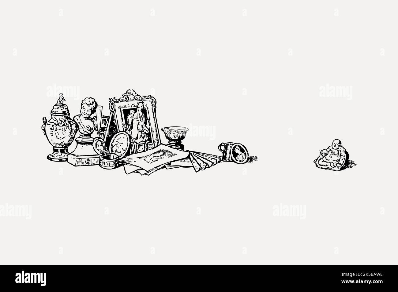 Collectibles Clipart Vintage Illustration Vector Stock Vector Image