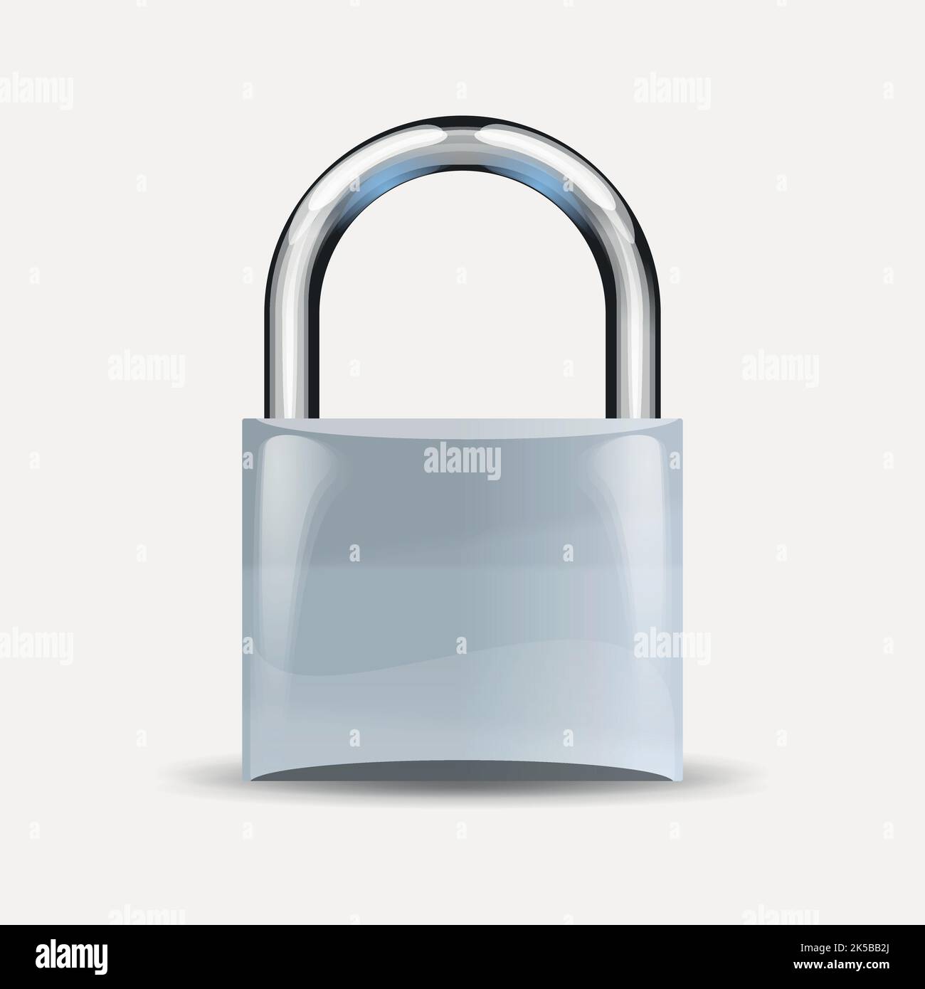 Gray padlock clipart, object illustration vector Stock Vector Image ...