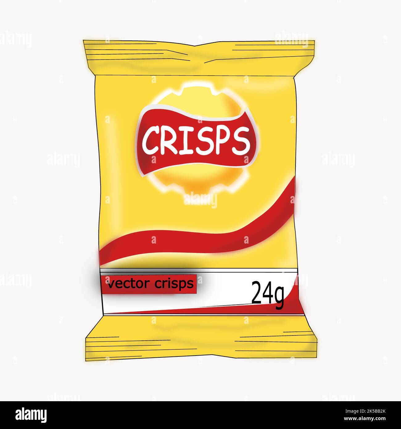 Potato Chips Bag Clip Art Colorful Potato Chips Bag Cartoon Vector