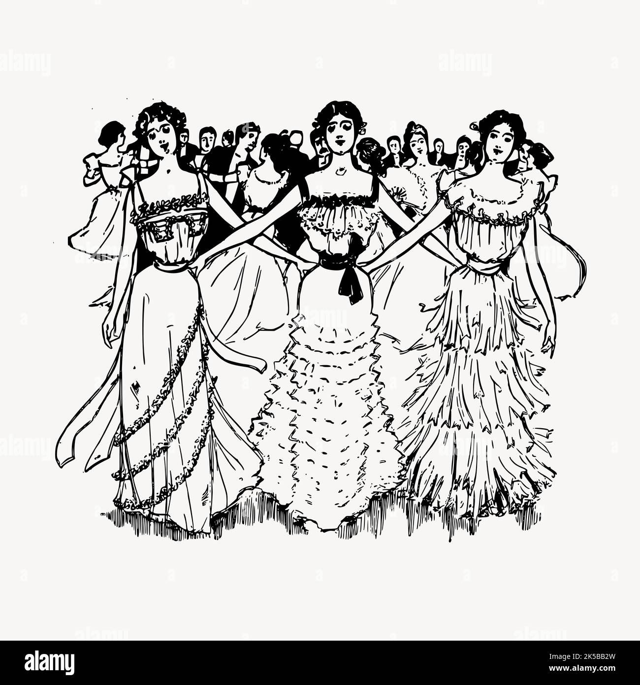 Drawing dancers Cut Out Stock Images & Pictures - Alamy