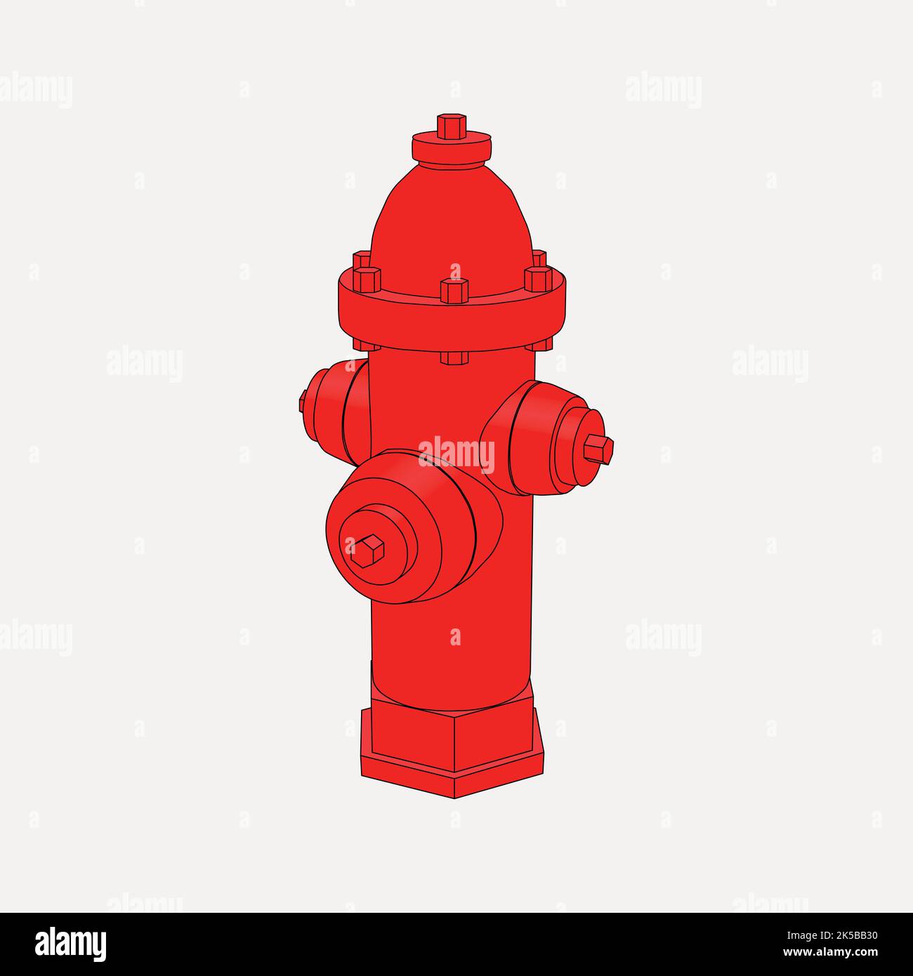 Fire hydrant clipart, object illustration vector Stock Vector Image & Art - Alamy