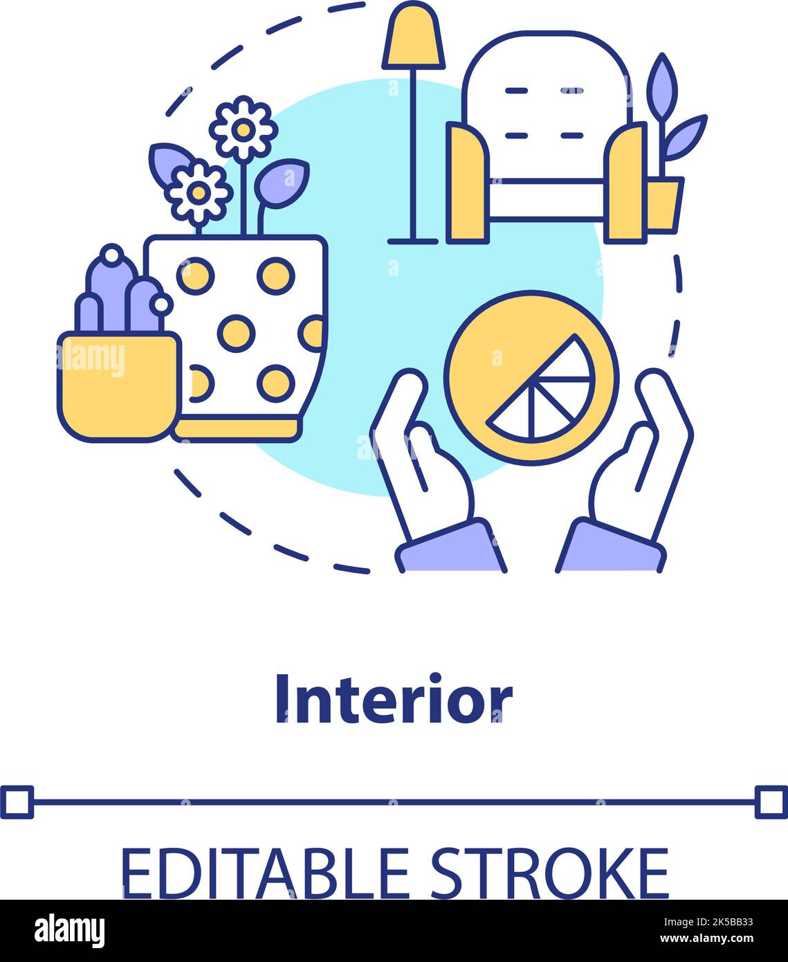 Interior Concept Icon Stock Vector Image And Art Alamy