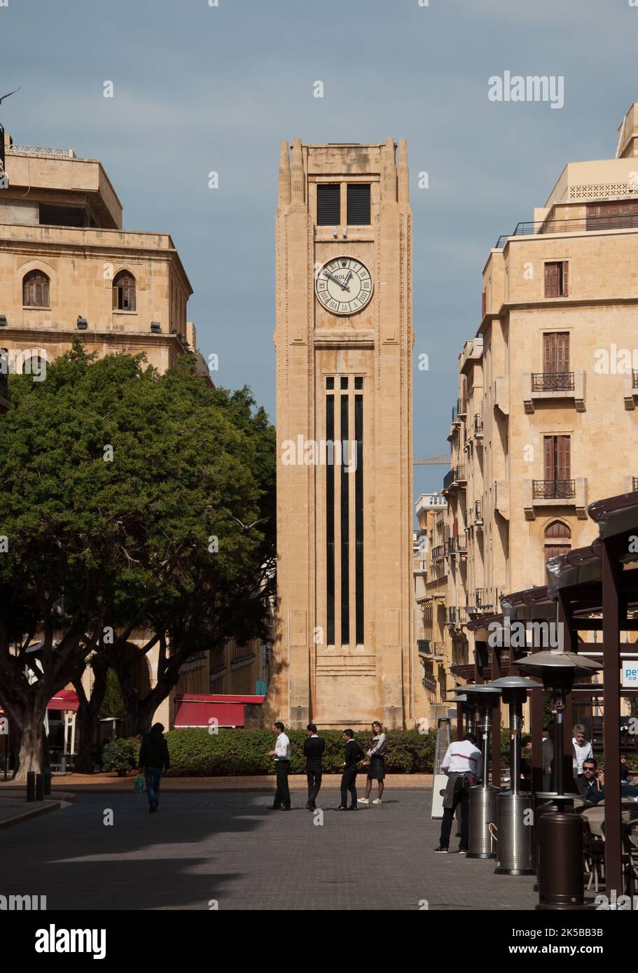 Clock Tower, Place d'Etoile, Beirut, Lebanon, Middle East. Open air ...