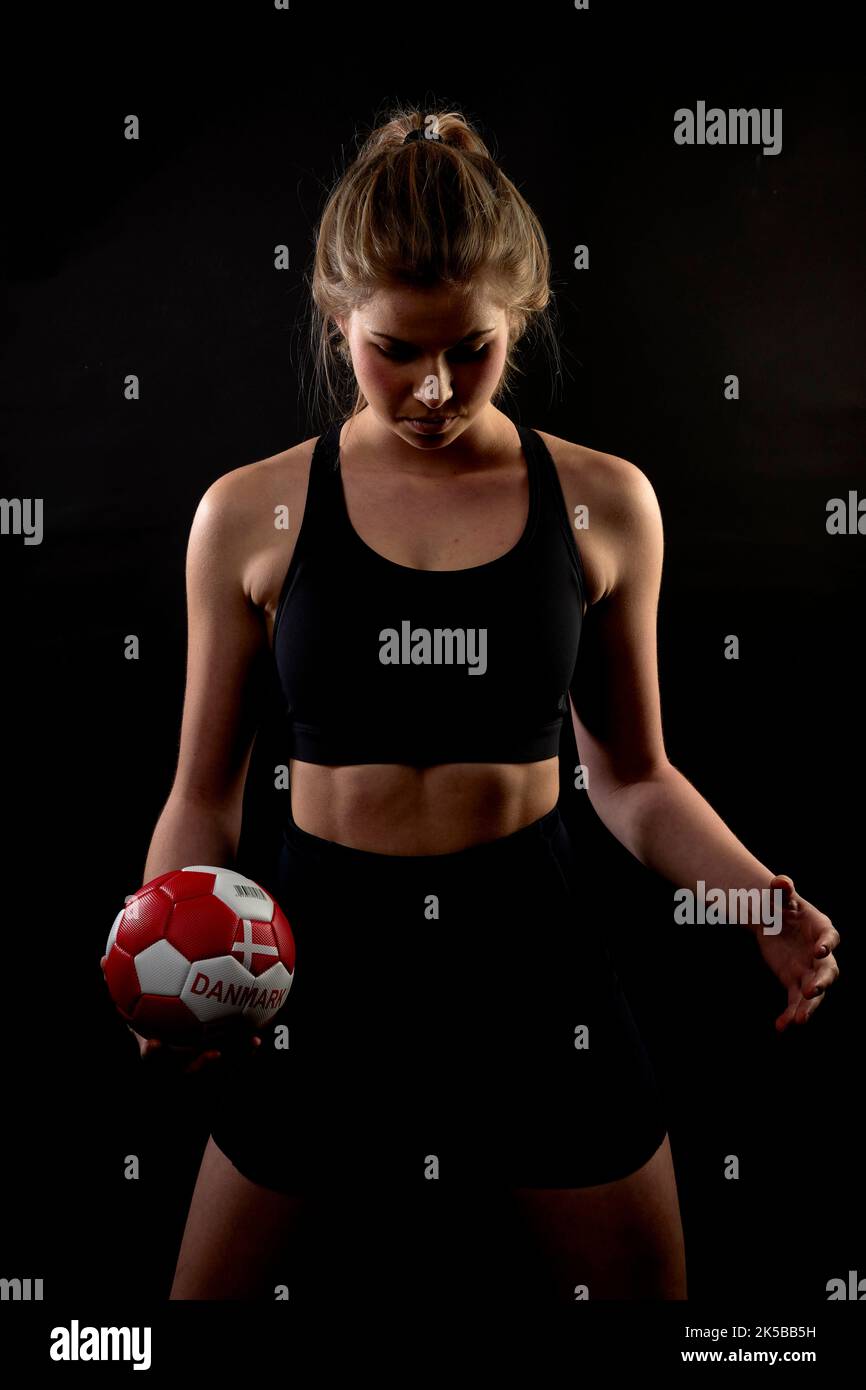 Blonde fitness model hi-res stock photography and images - Alamy