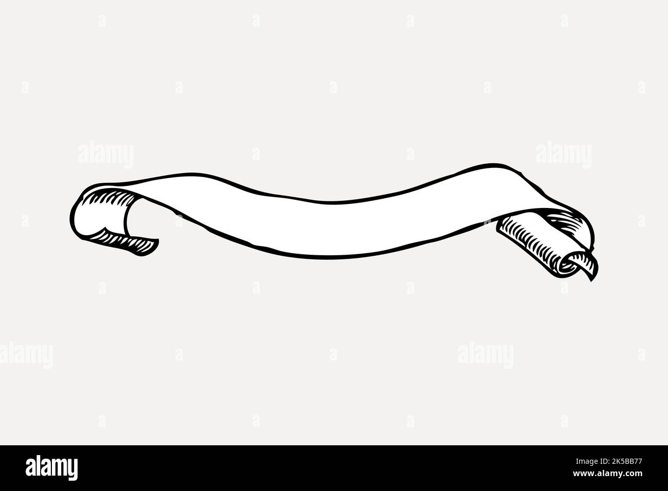 Ribbon banner clipart, vintage illustration vector Stock Vector Image ...