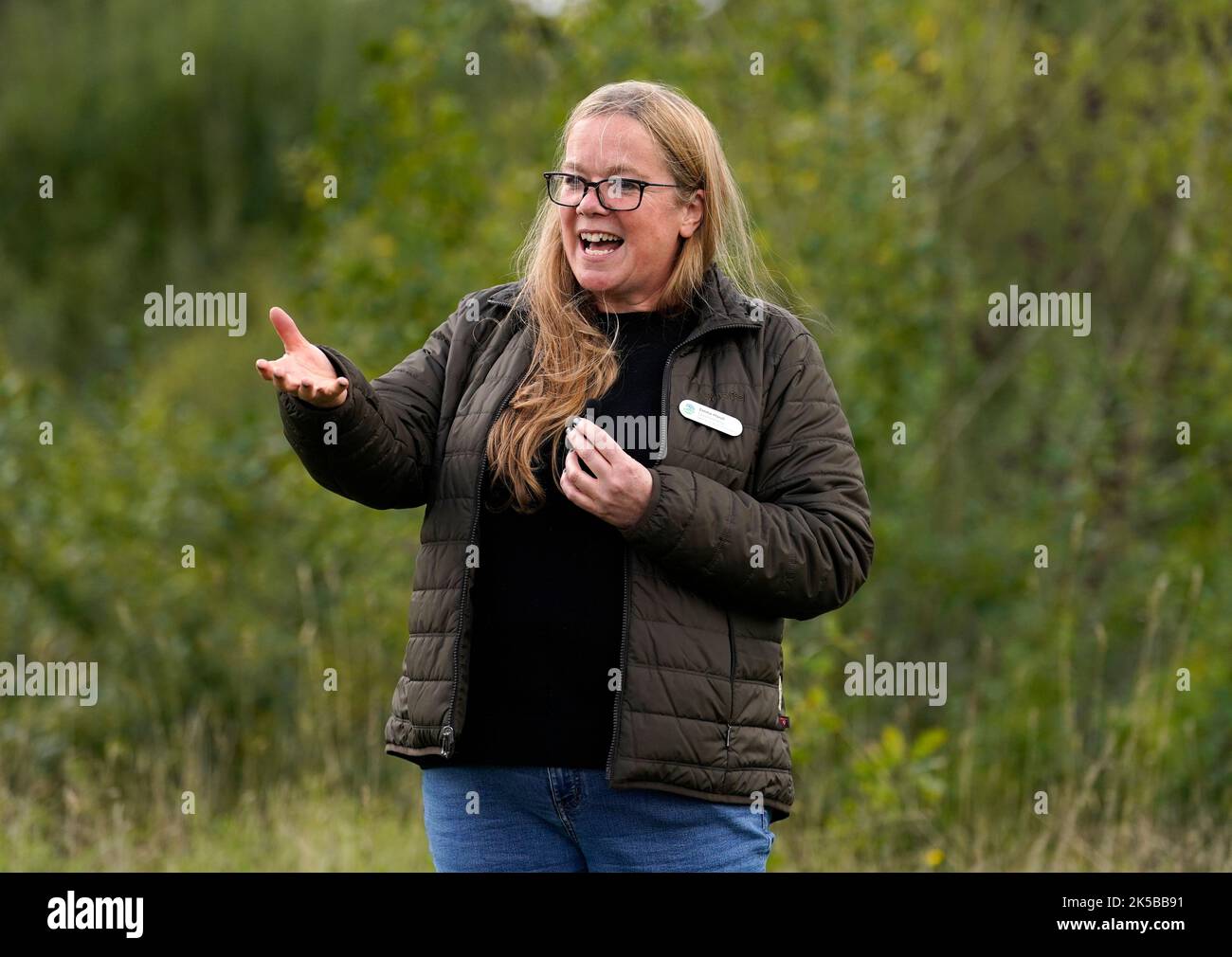 RSPB Executive Director Emma Marsh gives a speech to wildlife ...