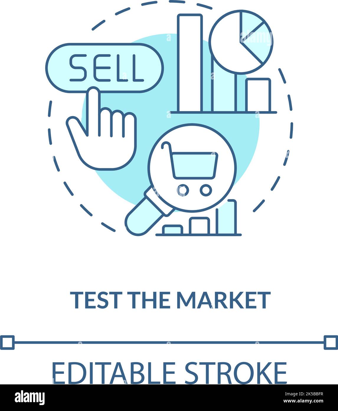 Test your market Stock Vector Images - Alamy