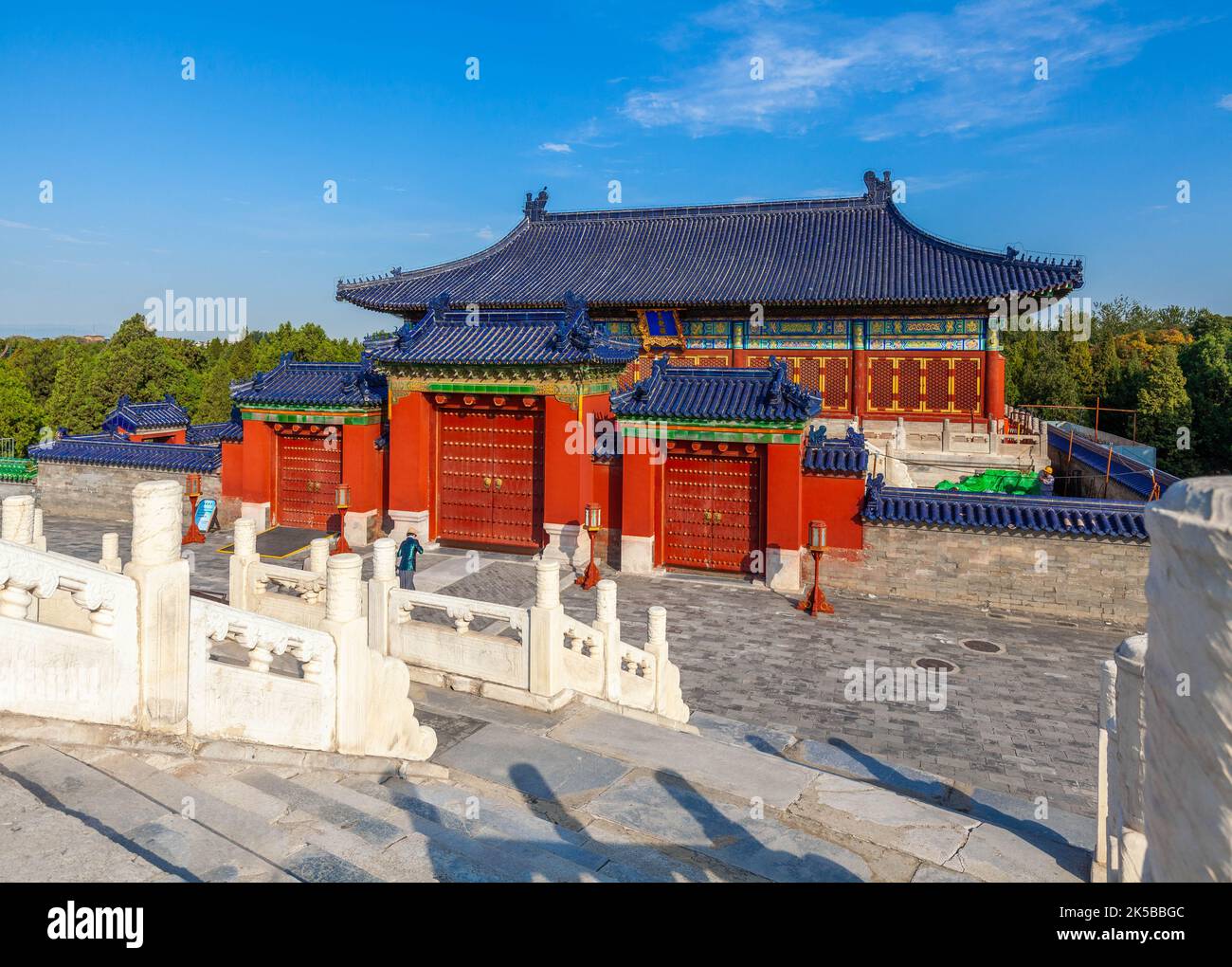 The beautiful architecture of the Qing Dynasty in the Temple of Heaven ...